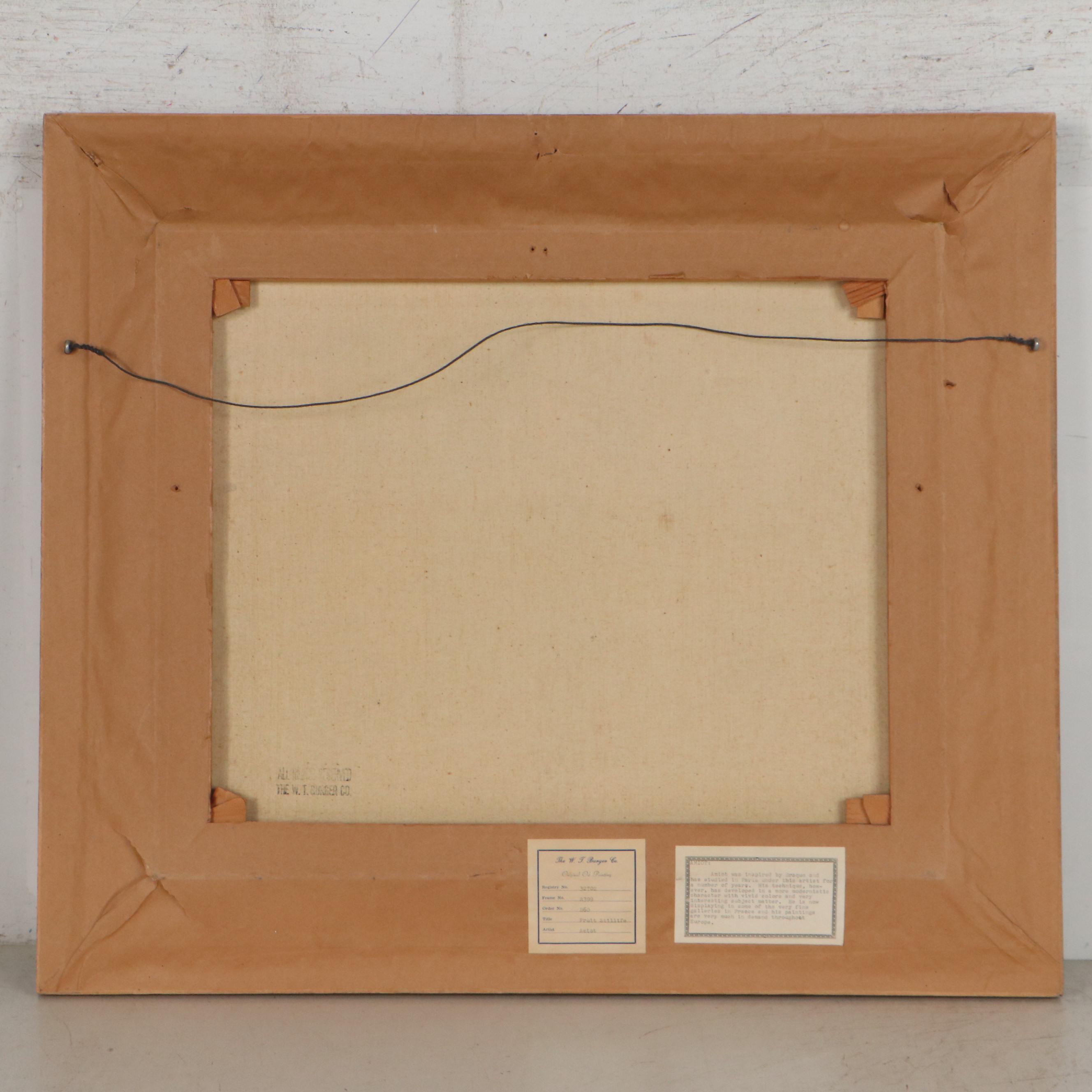 Jean Amiot Still Life Oil Painting, 1963 | EBTH