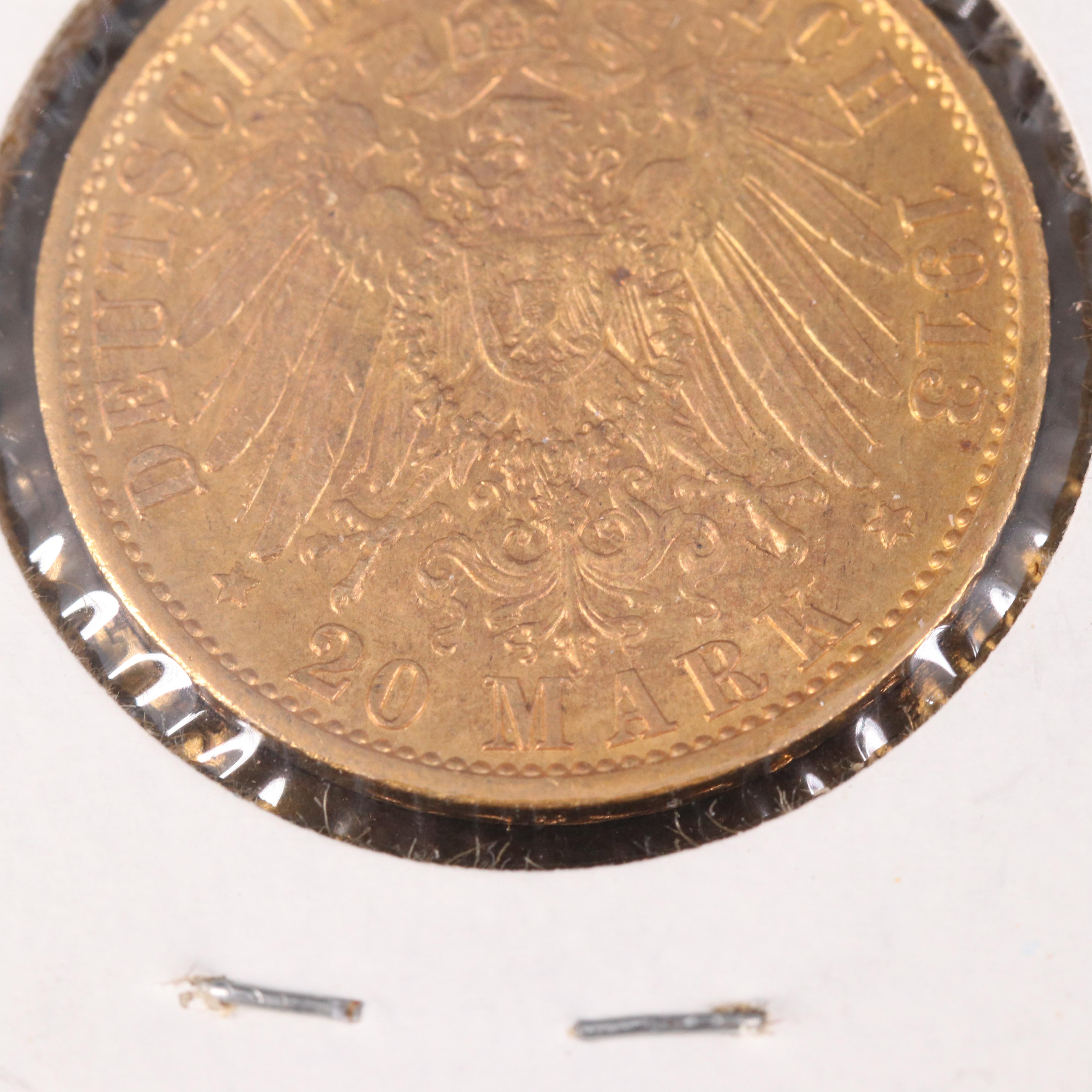 1913-A Prussia Gold Twenty Marks | EBTH