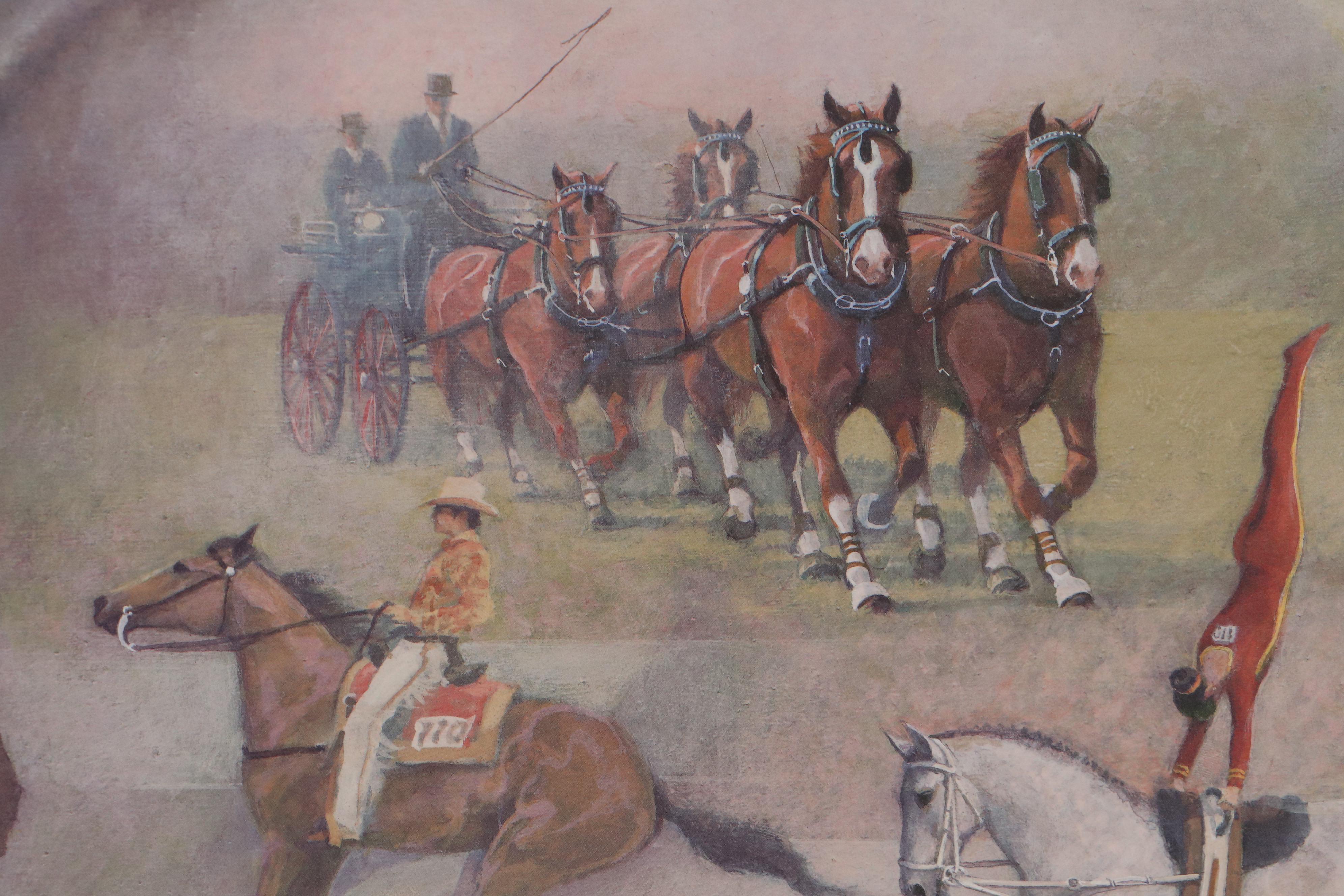 Offset Lithograph After James Crow "The Horse - Beauty - Competition ...