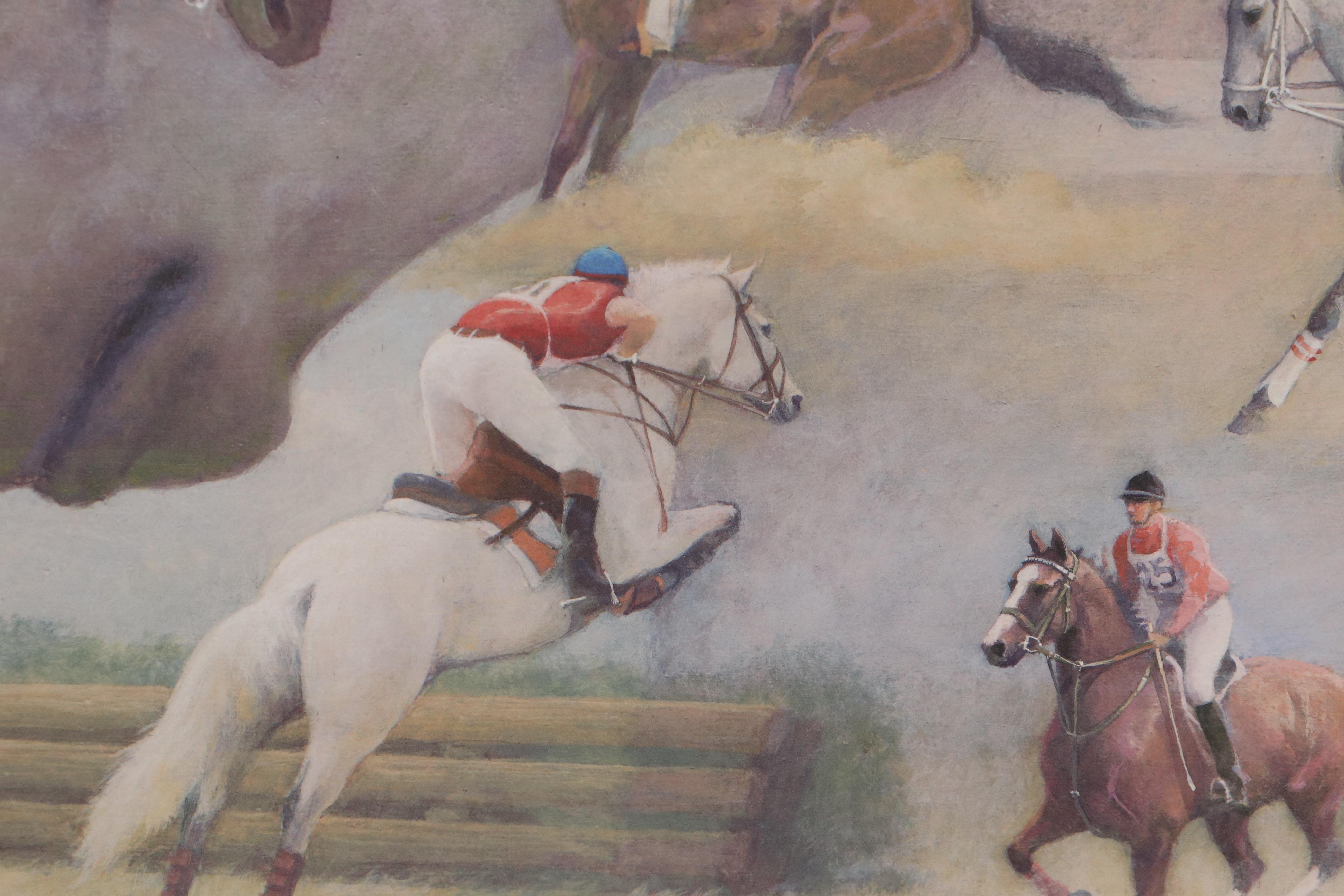 Offset Lithograph After James Crow "The Horse - Beauty - Competition ...