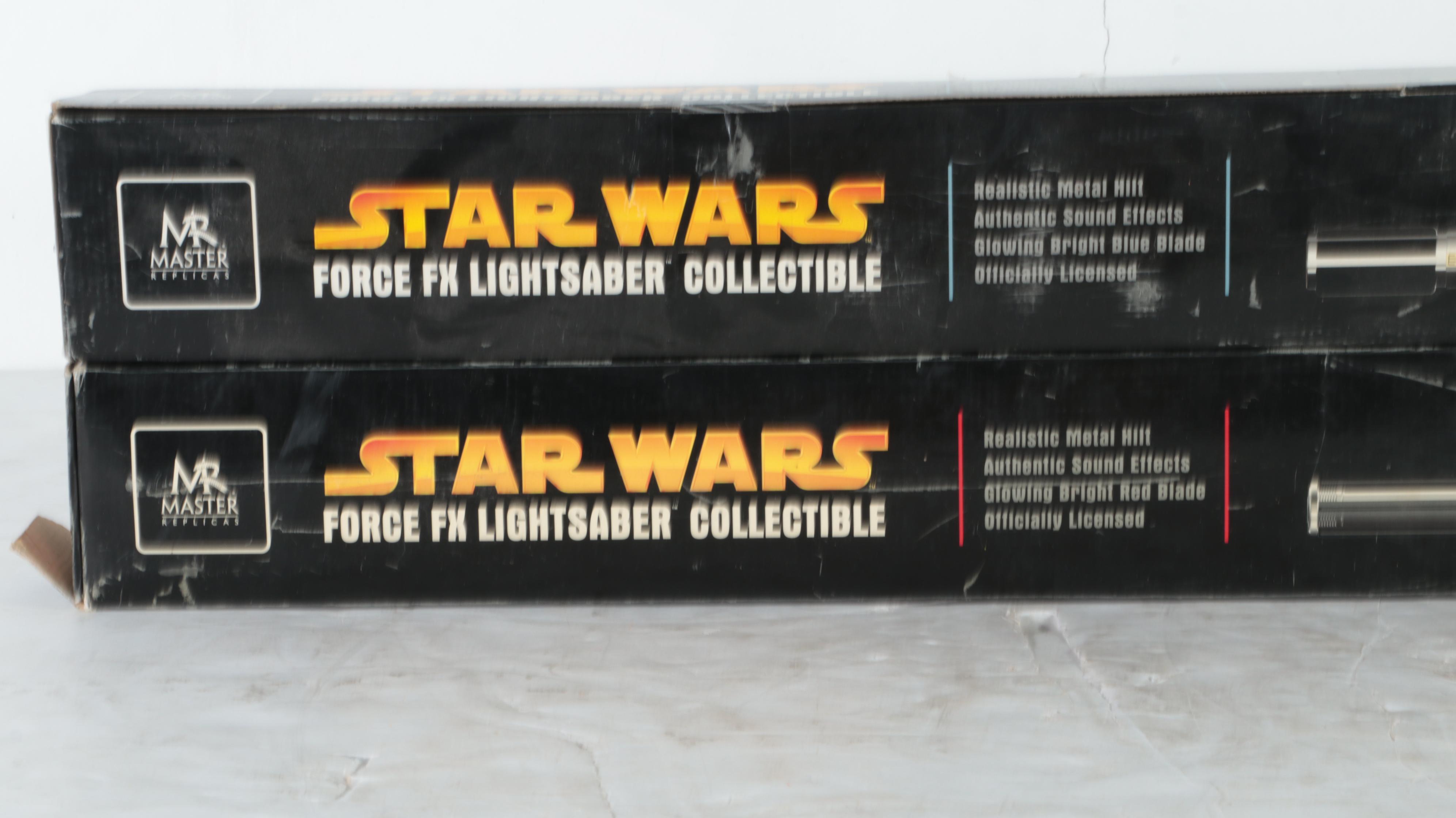 Master Replicas Darth Vader, Anakin Skywalker Force FX Lightsaber ...