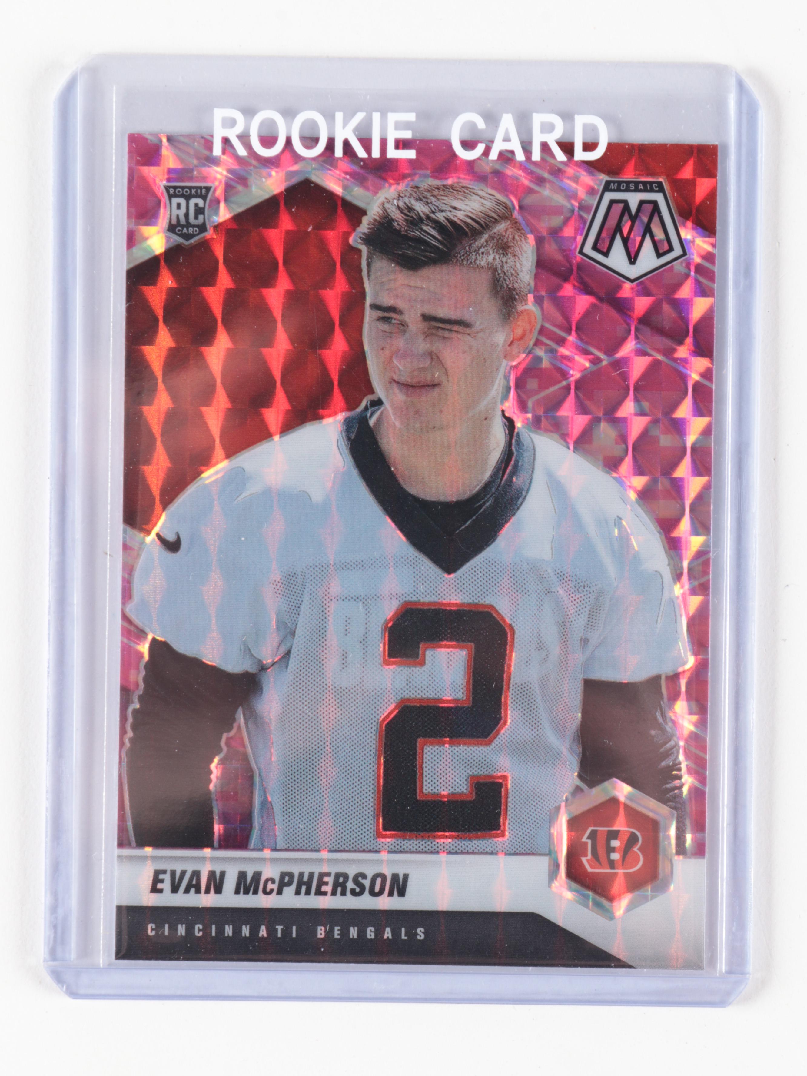 2021 Panini Evan McPherson Rookie Football Cards With Signed, Mosaic ...