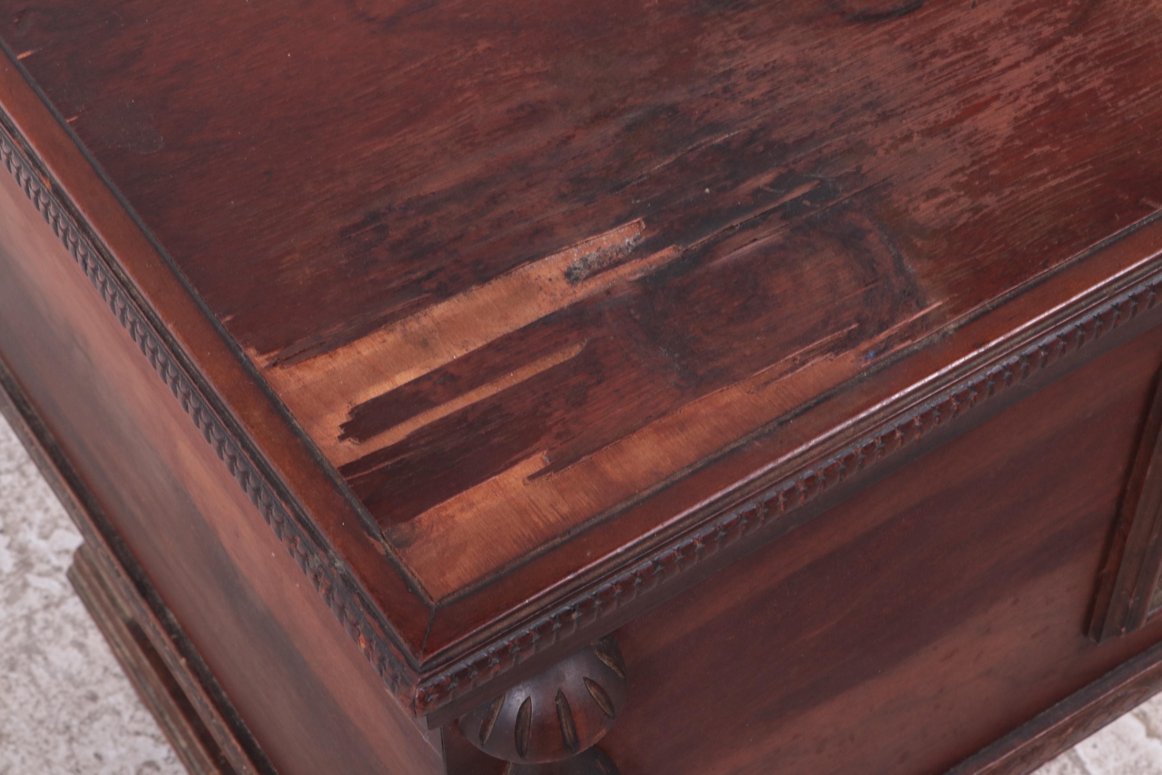 Ed Roos Company Renaissance Revival Walnut and Cedar Blanket Chest ...