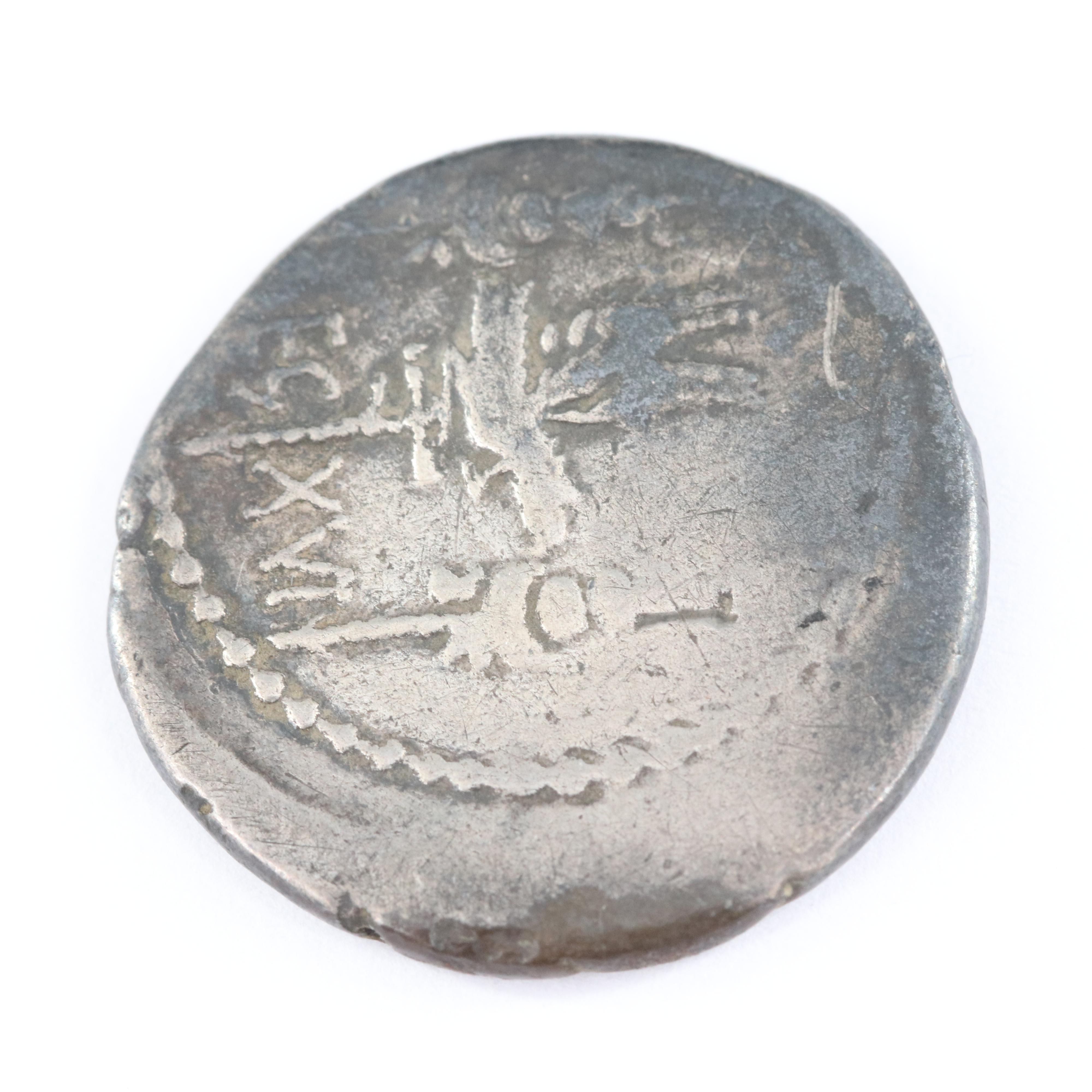 Ancient Roman AR Legionary Denarius of Mark Antony, ca. 32 BC | EBTH