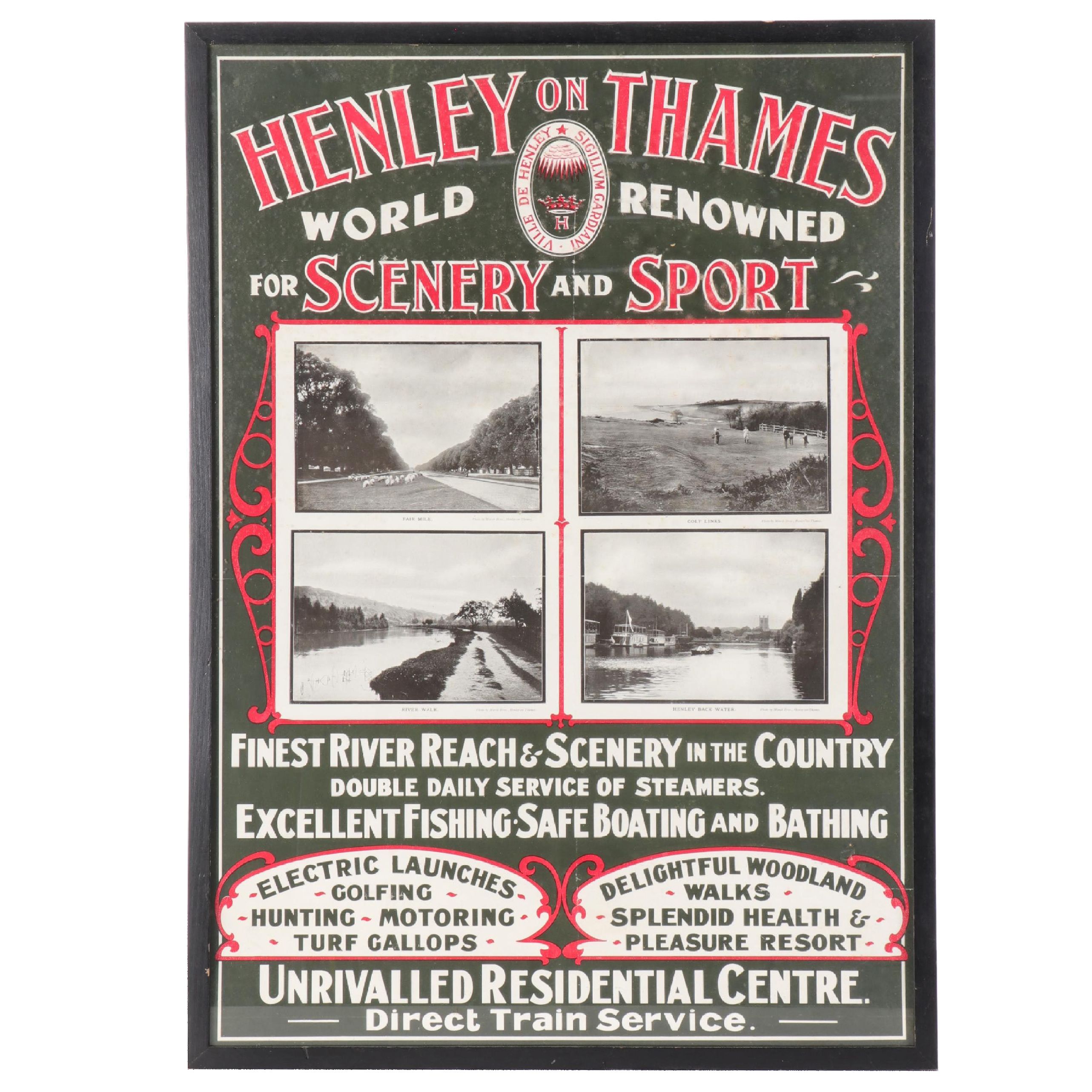 Henley on Thames Tourism Poster | EBTH