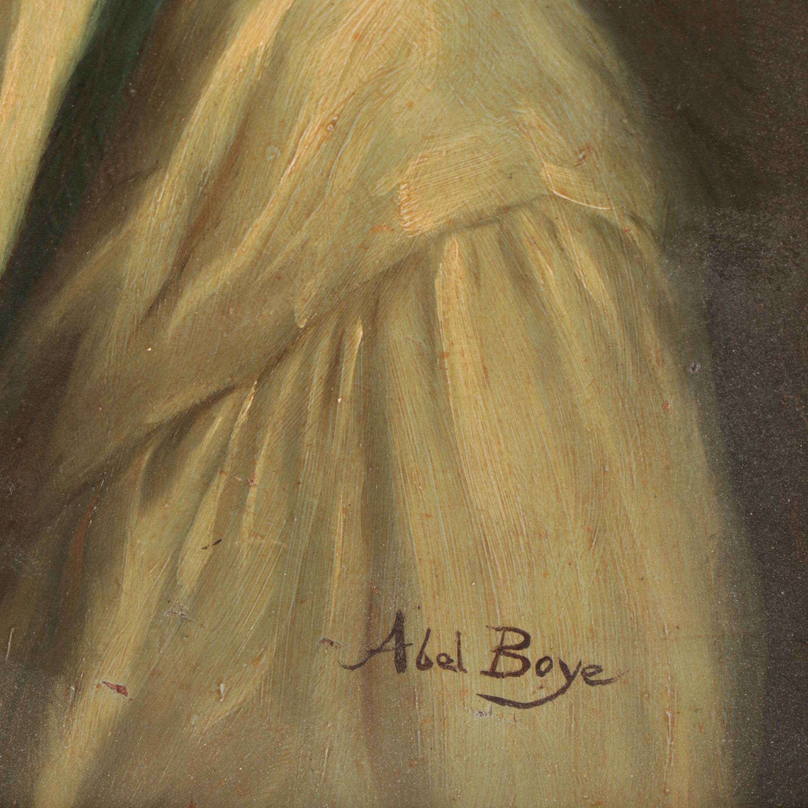 Abel Boye Portrait Oil Painting of Young Woman After Pietro Rotari | EBTH