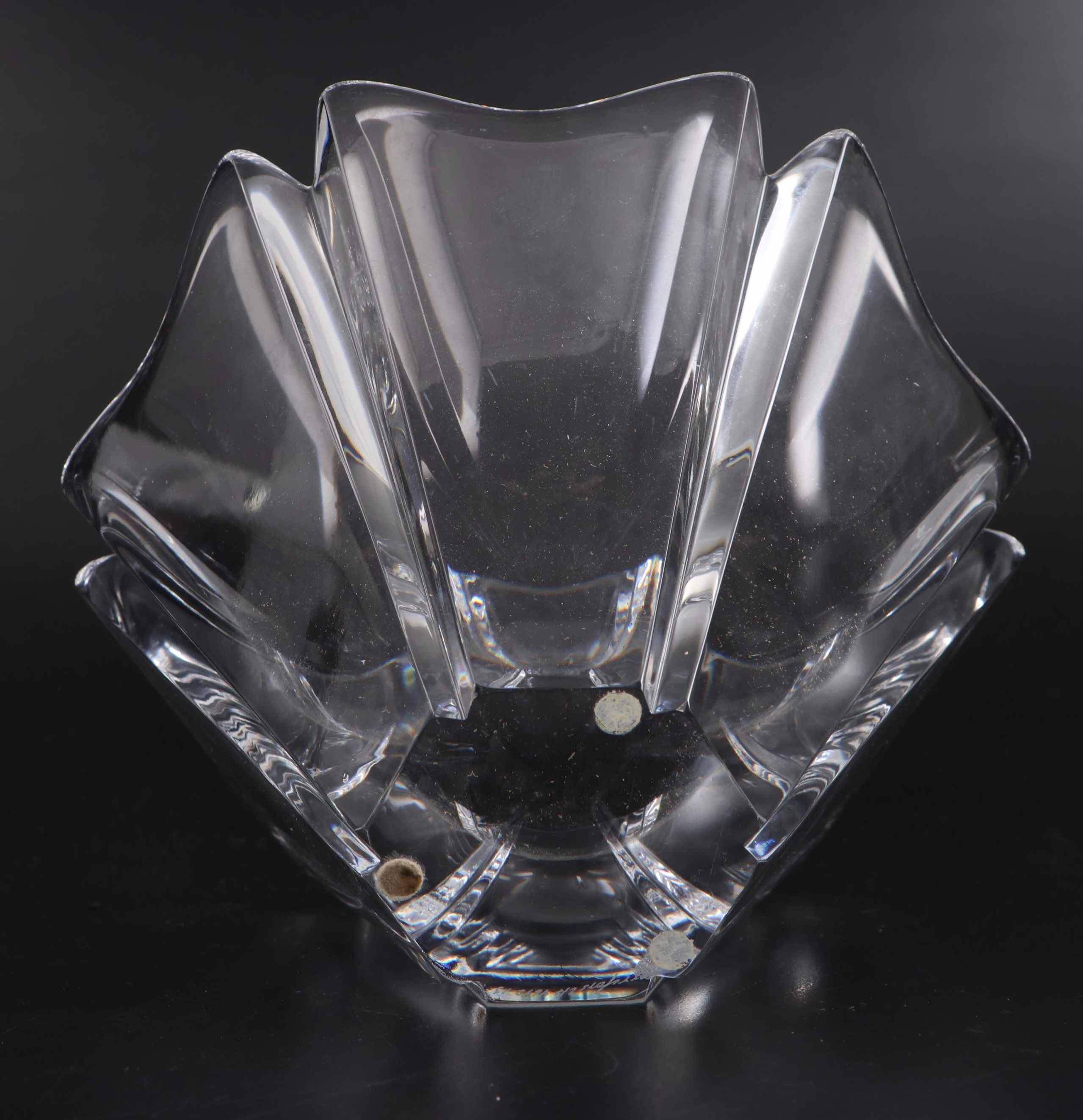 Orrefors "Orion" Bowl and "Corona" Vase Designed by Lars Hellsten | EBTH