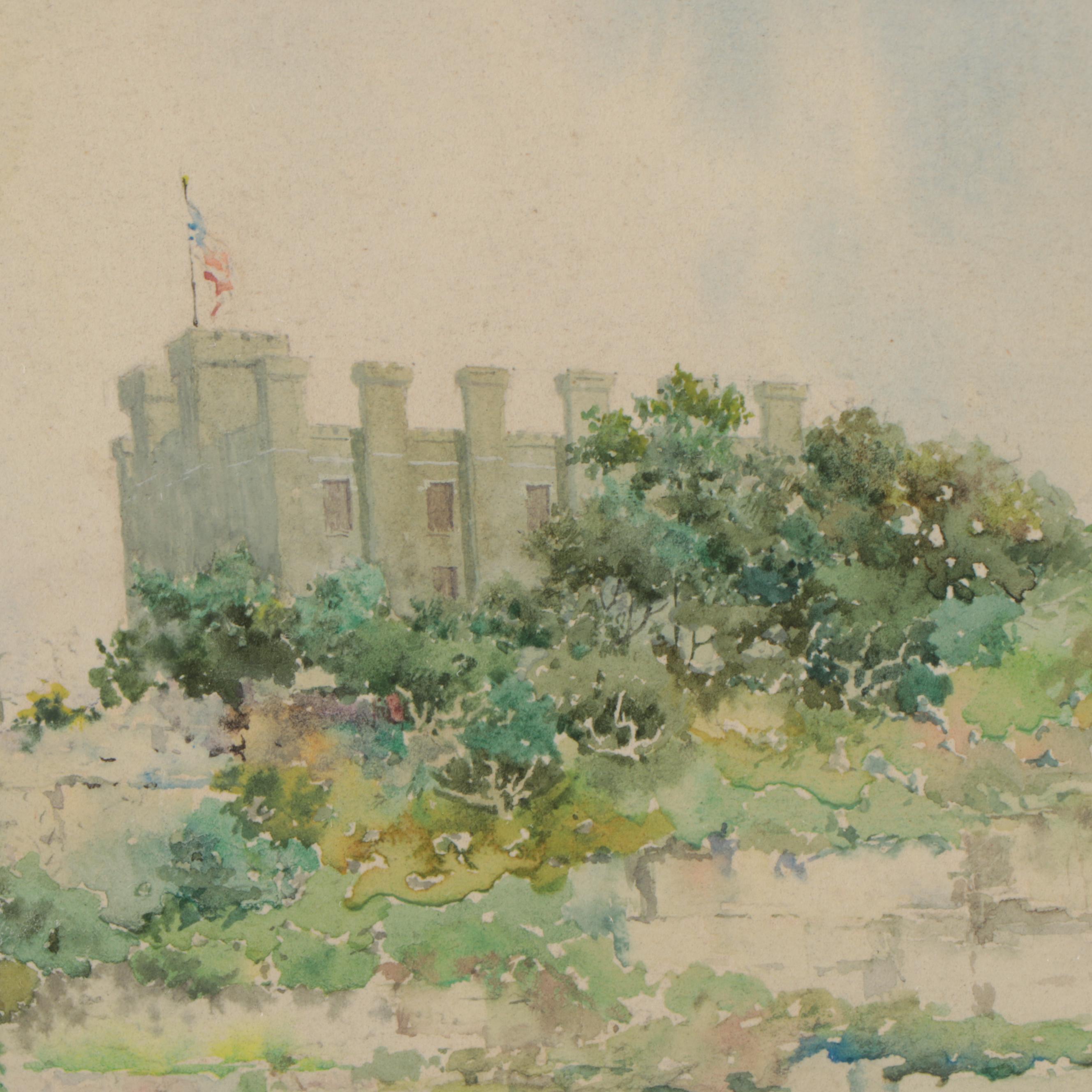 Paul Sawyier Watercolor Painting "Kentucky Old State Arsenal, Frankfort ...