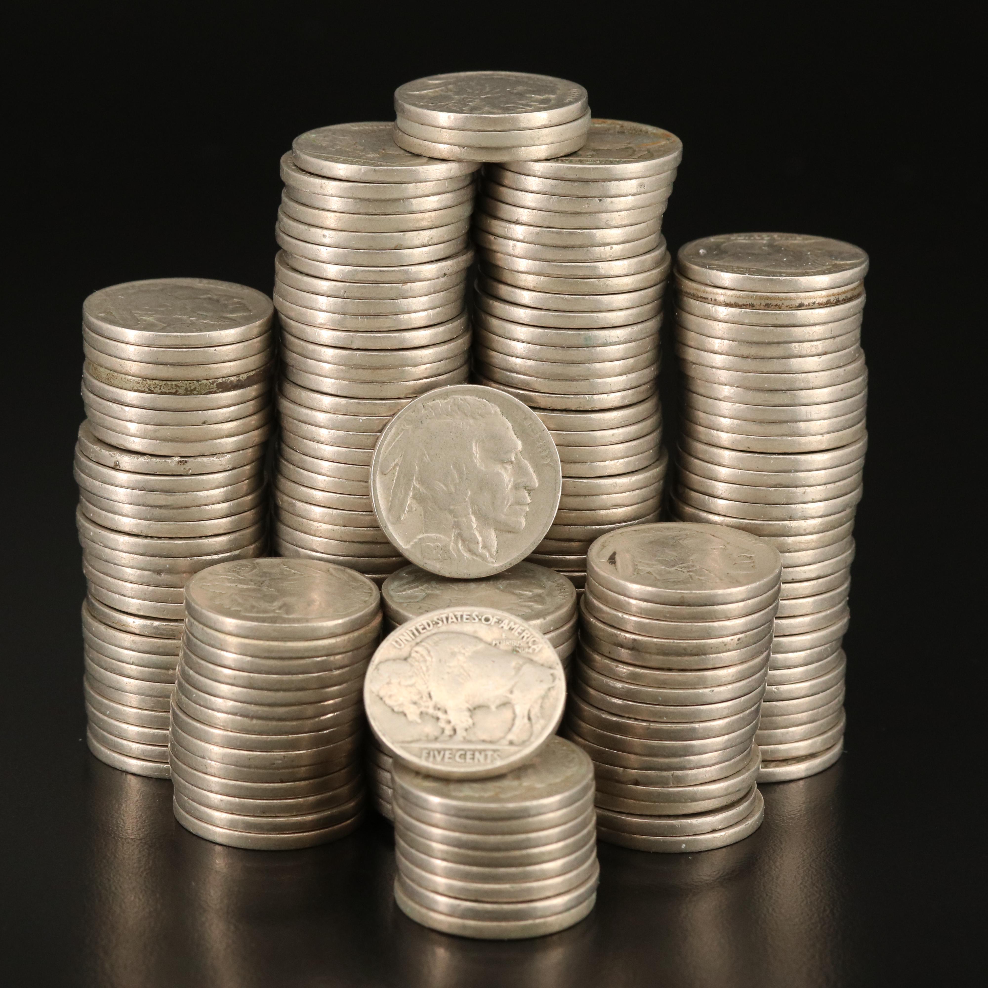 192 Full-Date Buffalo Nickels | EBTH