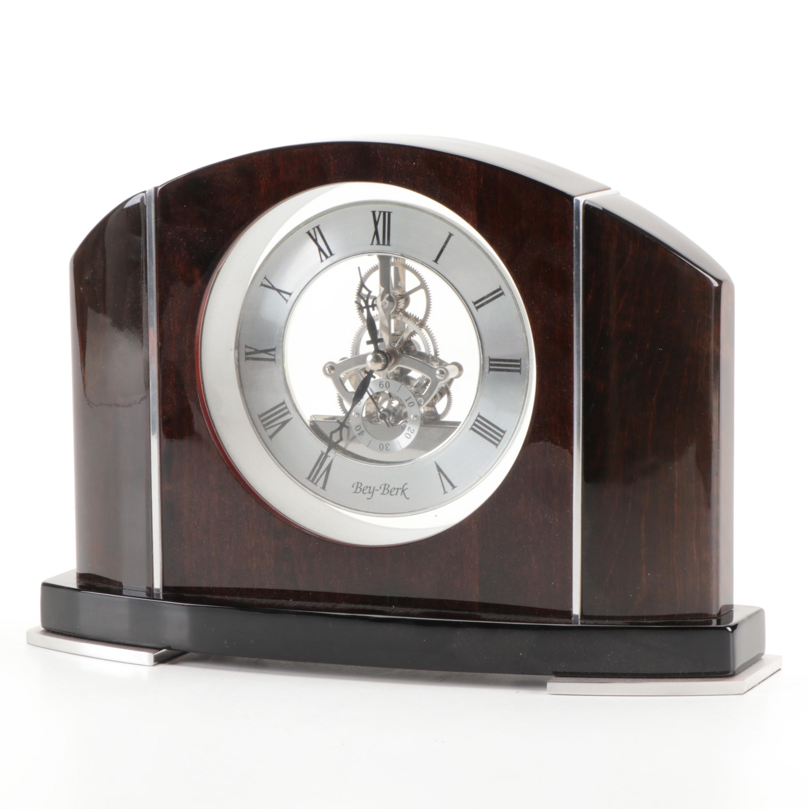 Bey-Berk International "Cairo" Clock and Chass "Belvedere" Mantle Clock ...
