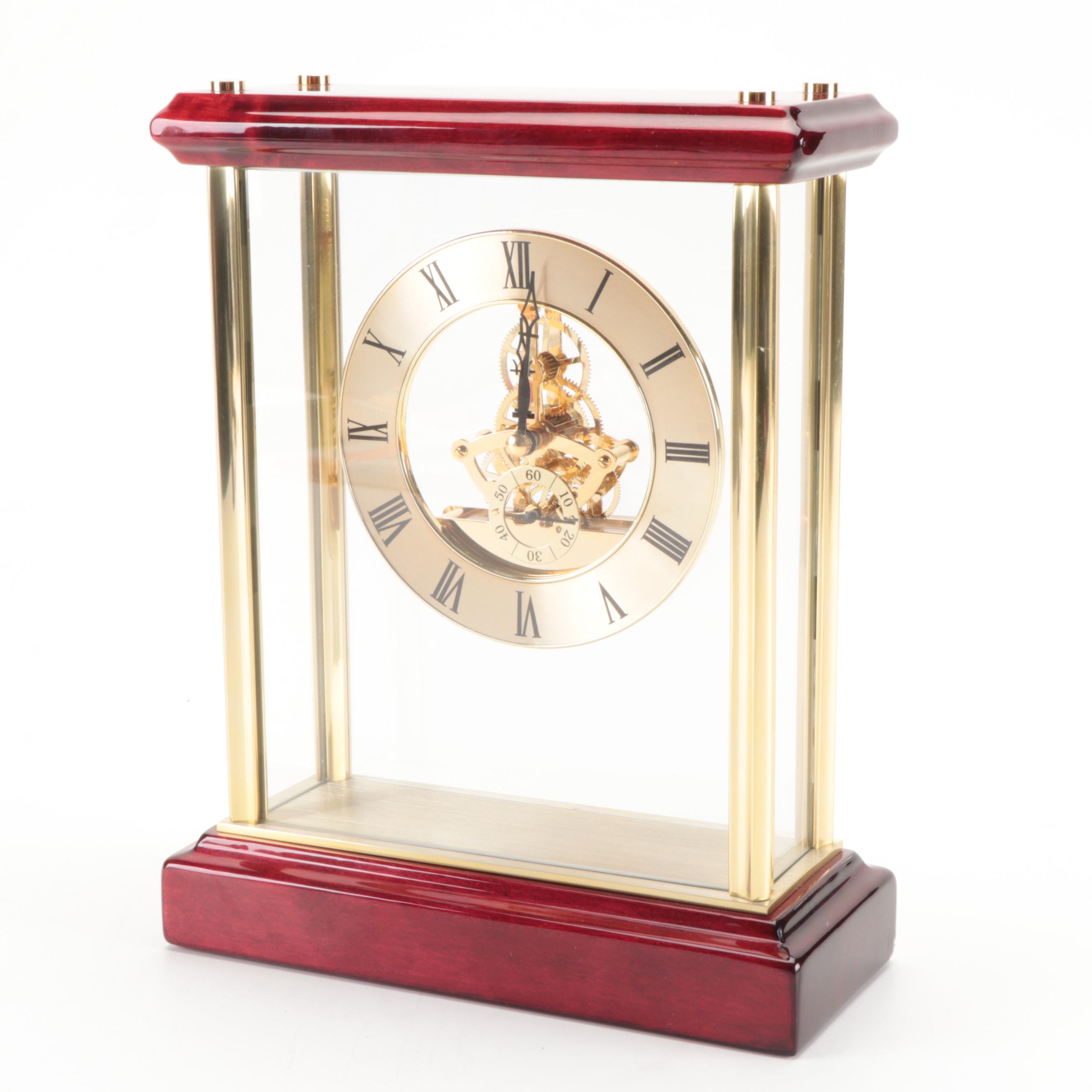 Bey-Berk International "Cairo" Clock and Chass "Belvedere" Mantle Clock ...