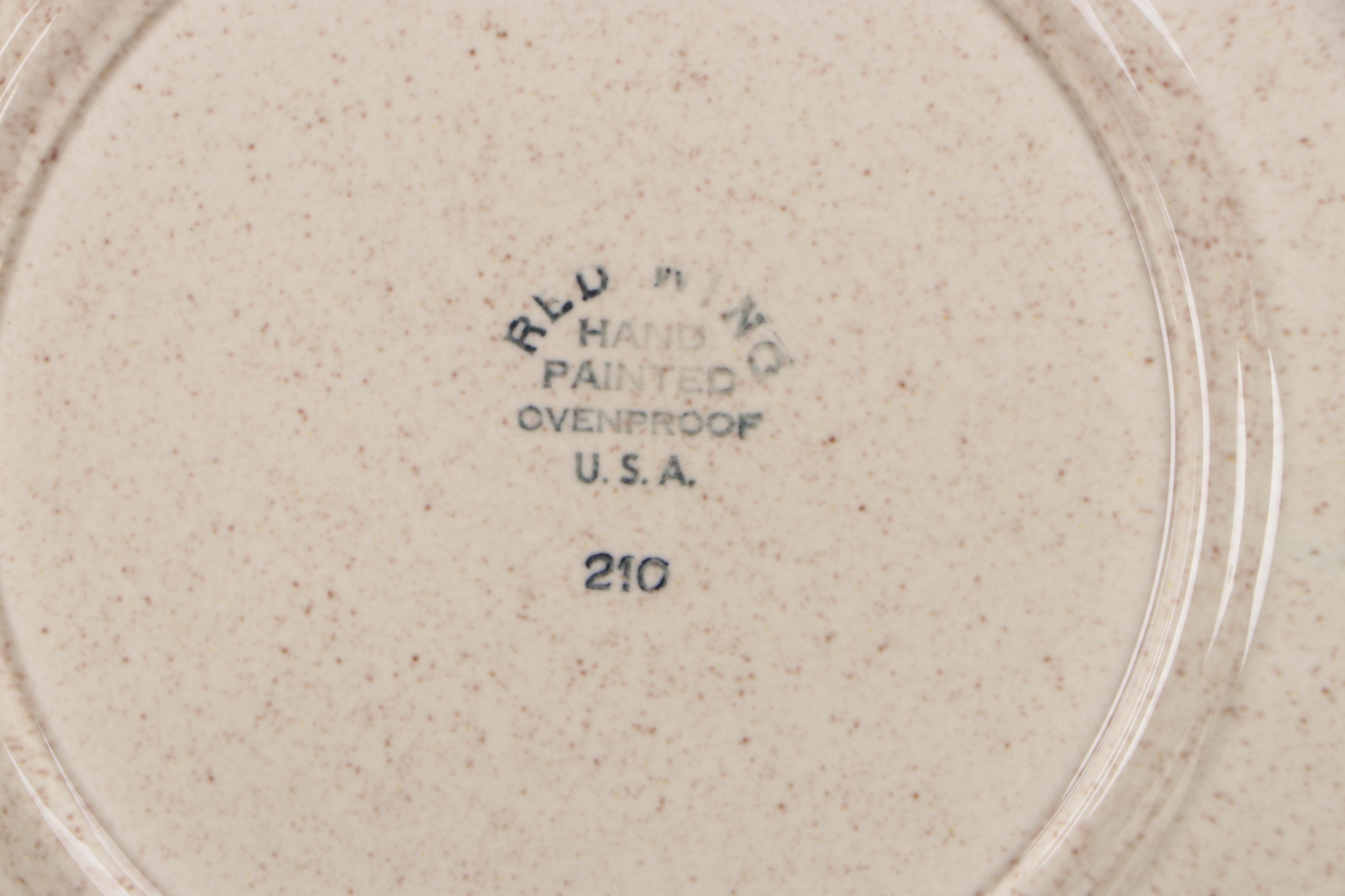 Red Wing Pottery "Bob White" Dinnerware, Mid-20th Century | EBTH
