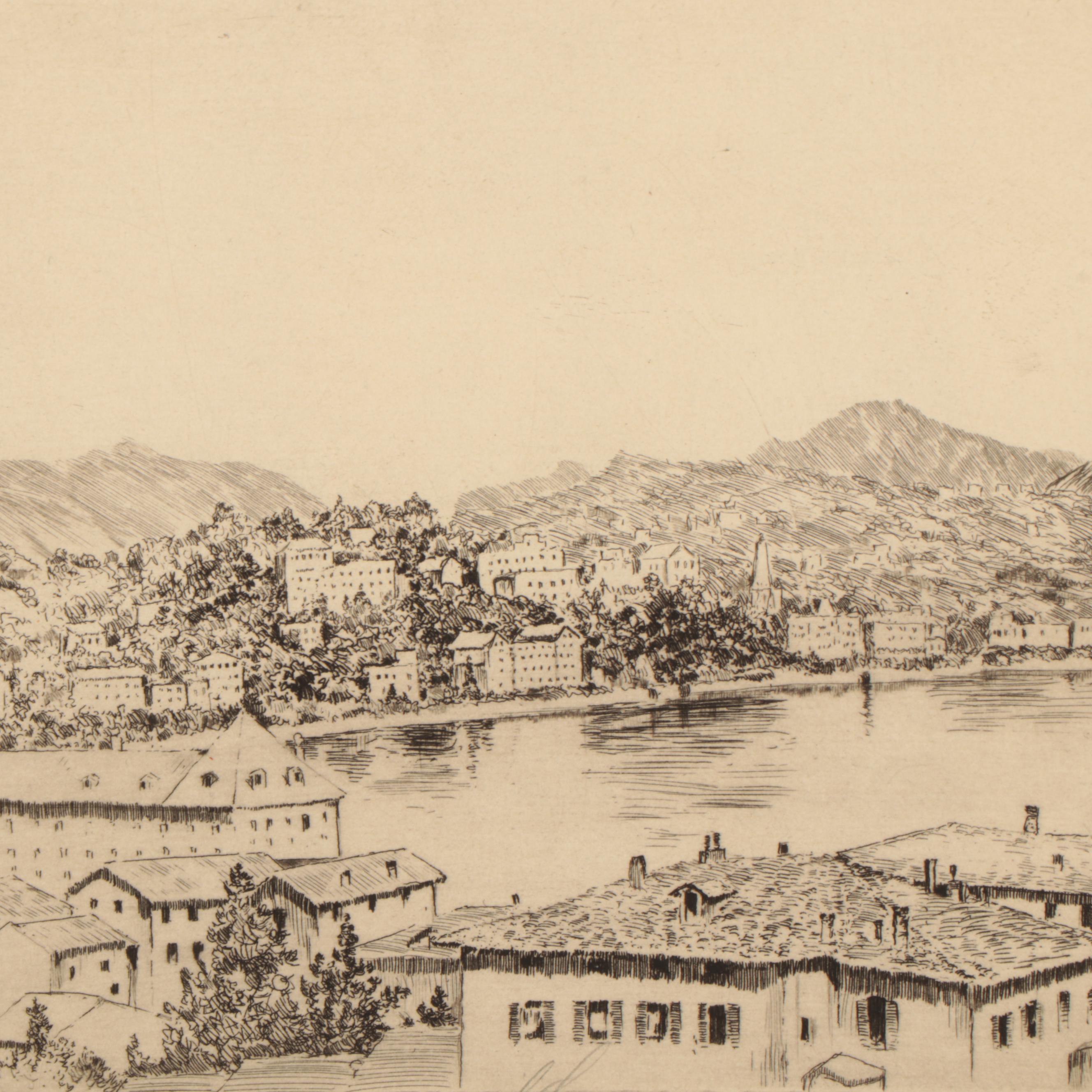 Lee Sturges Etchings Including "A Swiss Village" | EBTH