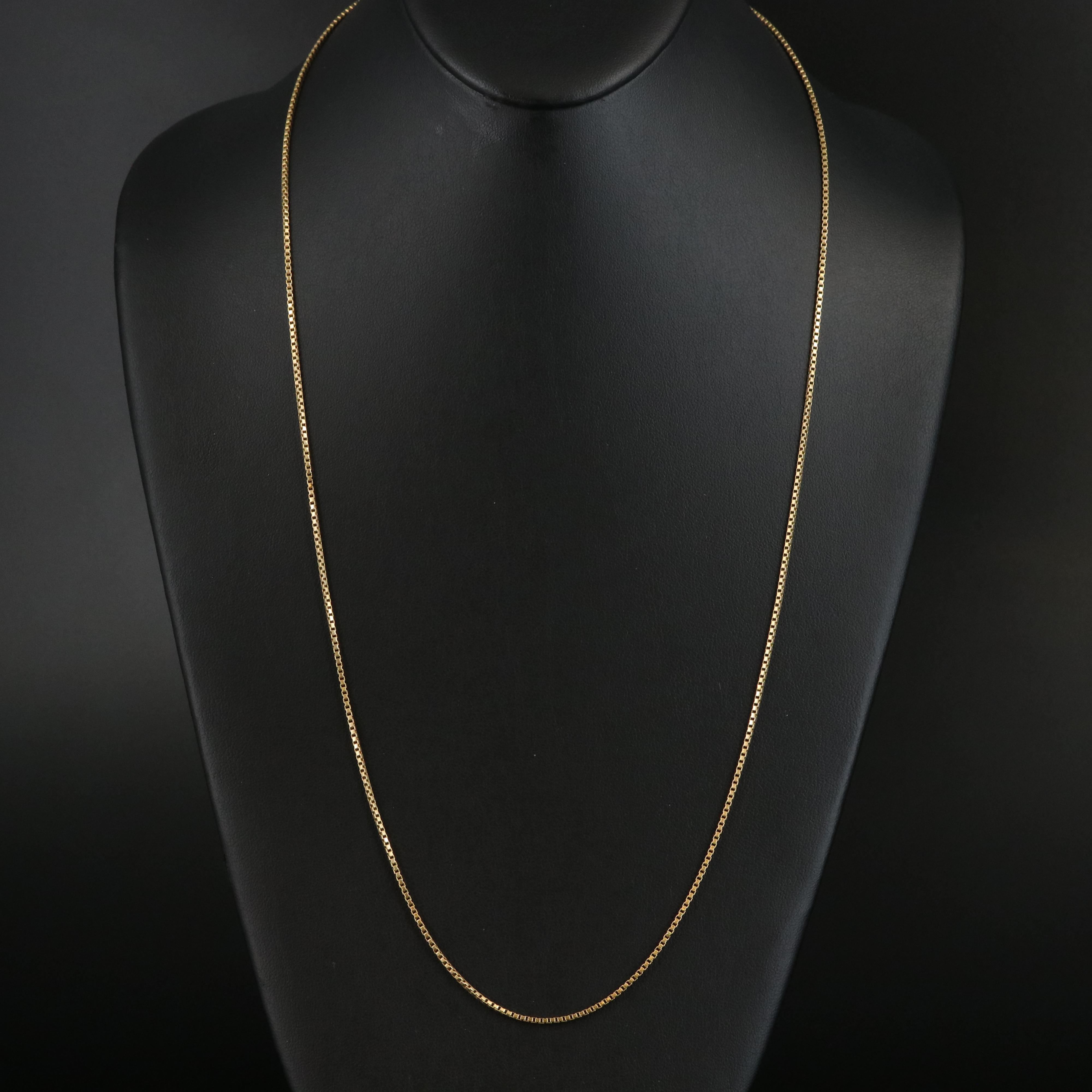 18K Box Chain Necklace | EBTH