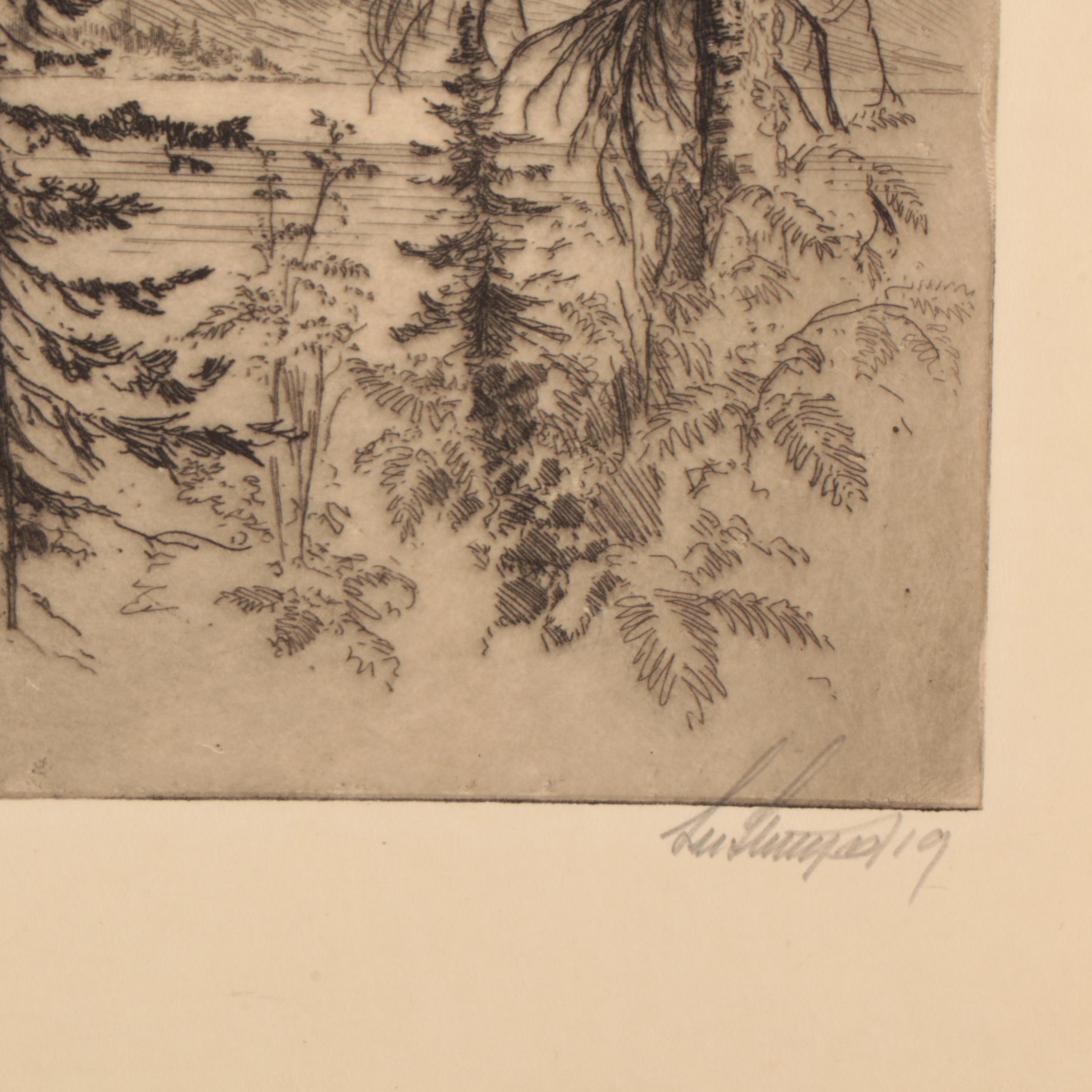 Lee Sturges Etchings Including "El Popocatépetl," Circa 1920 | EBTH