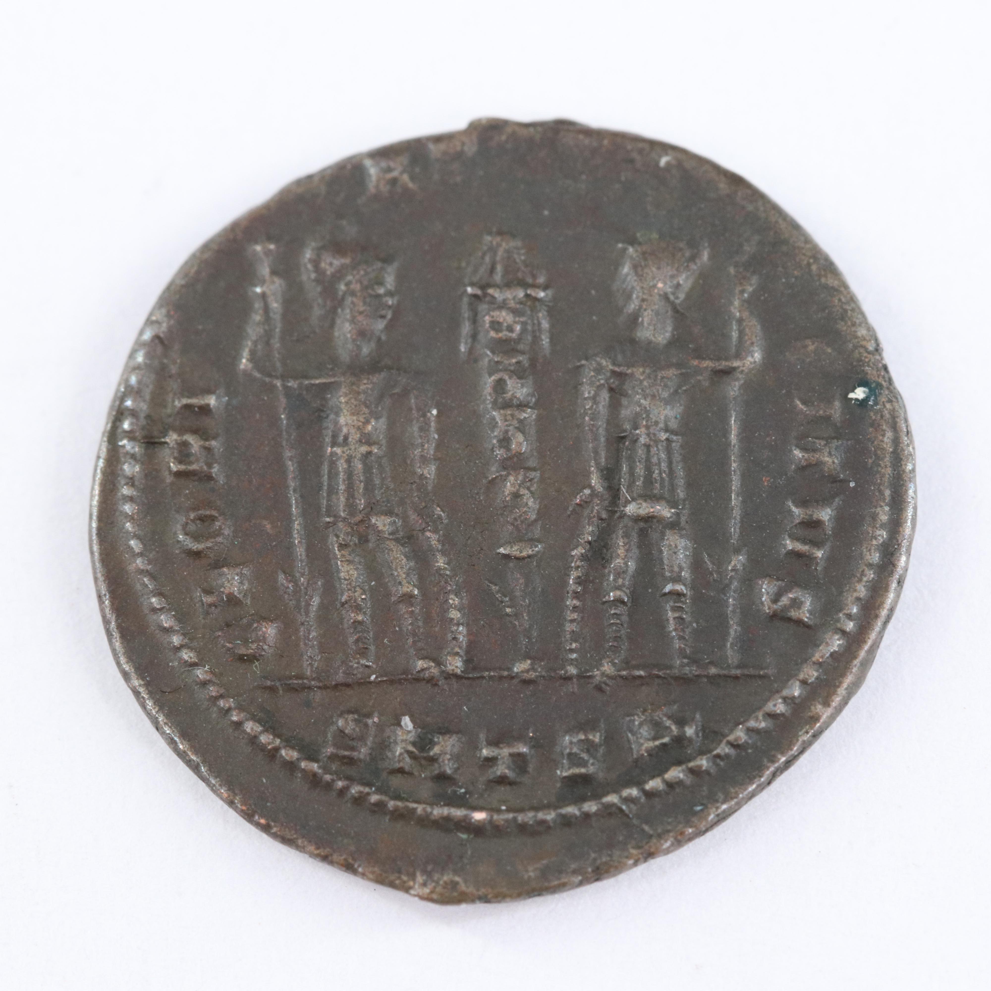 Ancient Roman Imperial AE3 Coin of Delmatius, ca. 335 AD | EBTH