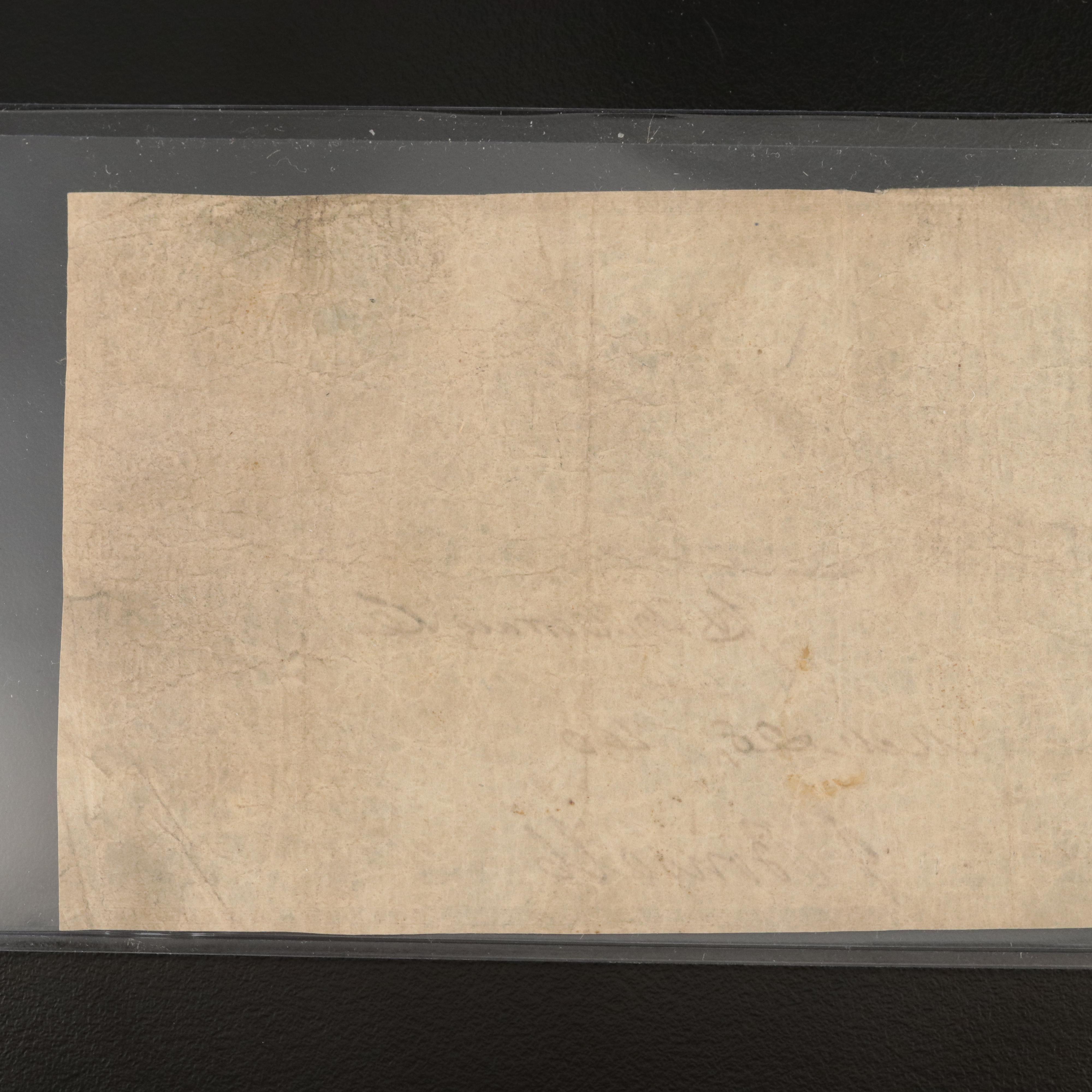 Early Obsolete $2 Banknote from The Cincinnati & Whitewater Canal Co ...