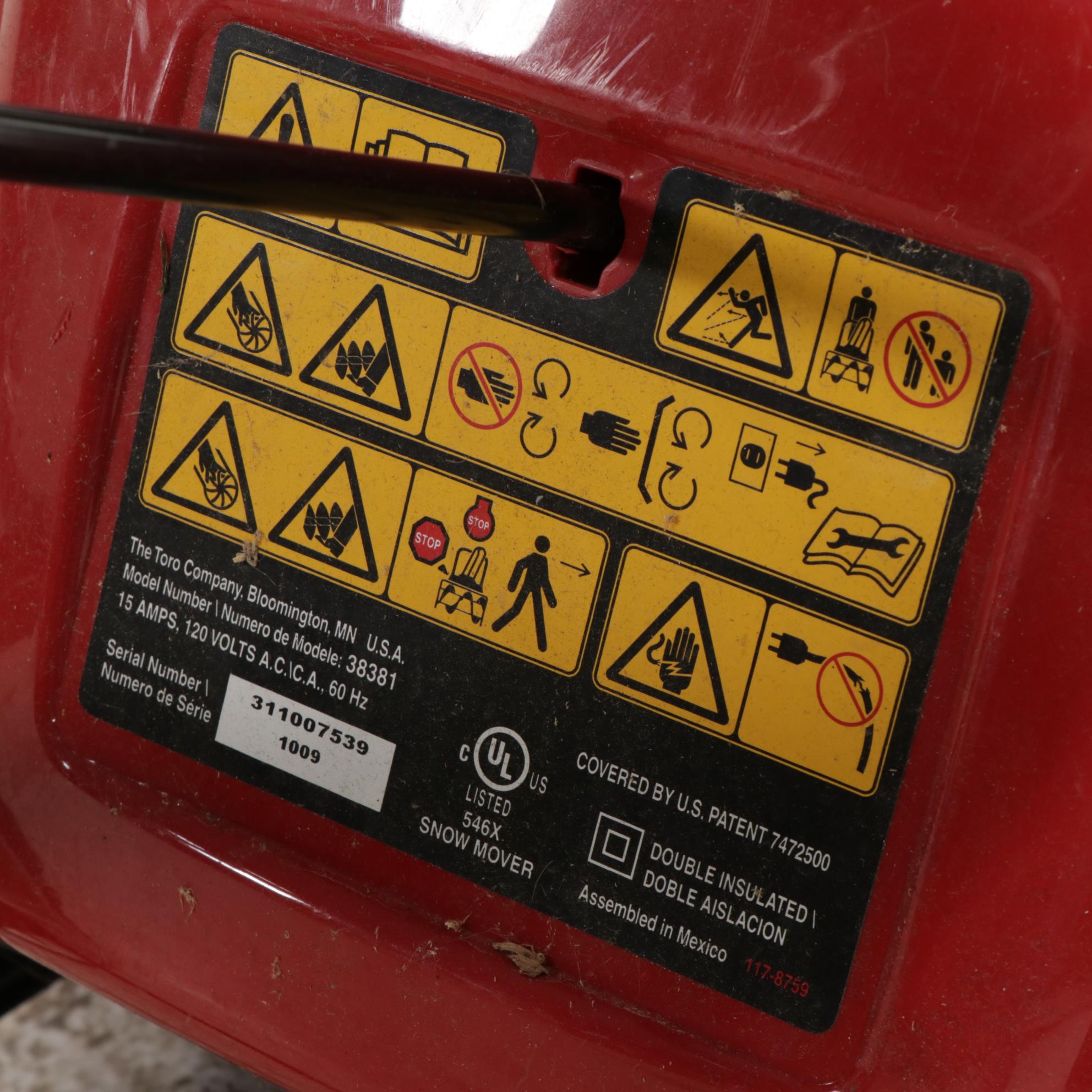 Toro Power Curve Electric Snow Blower, 21st Century | EBTH