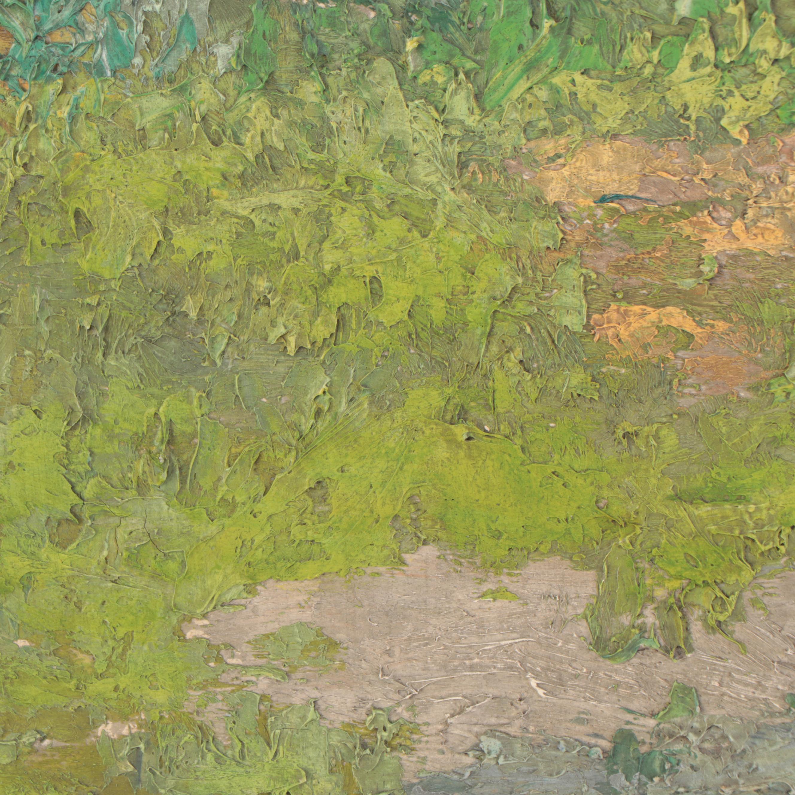 George Jensen Landscape Oil Painting of Dwelling | EBTH