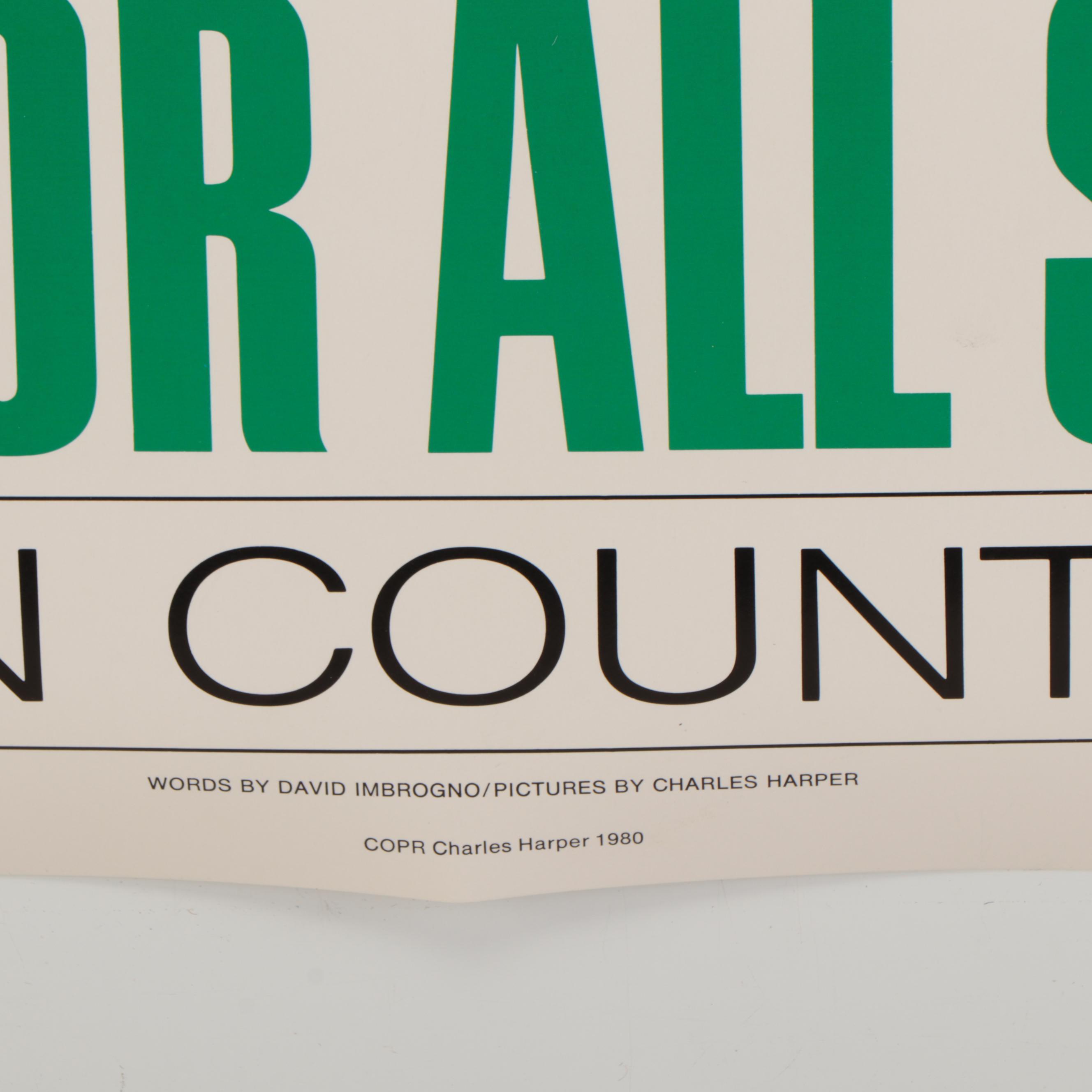 Offset Lithograph Poster After Charley Harper for Hamilton County Parks ...