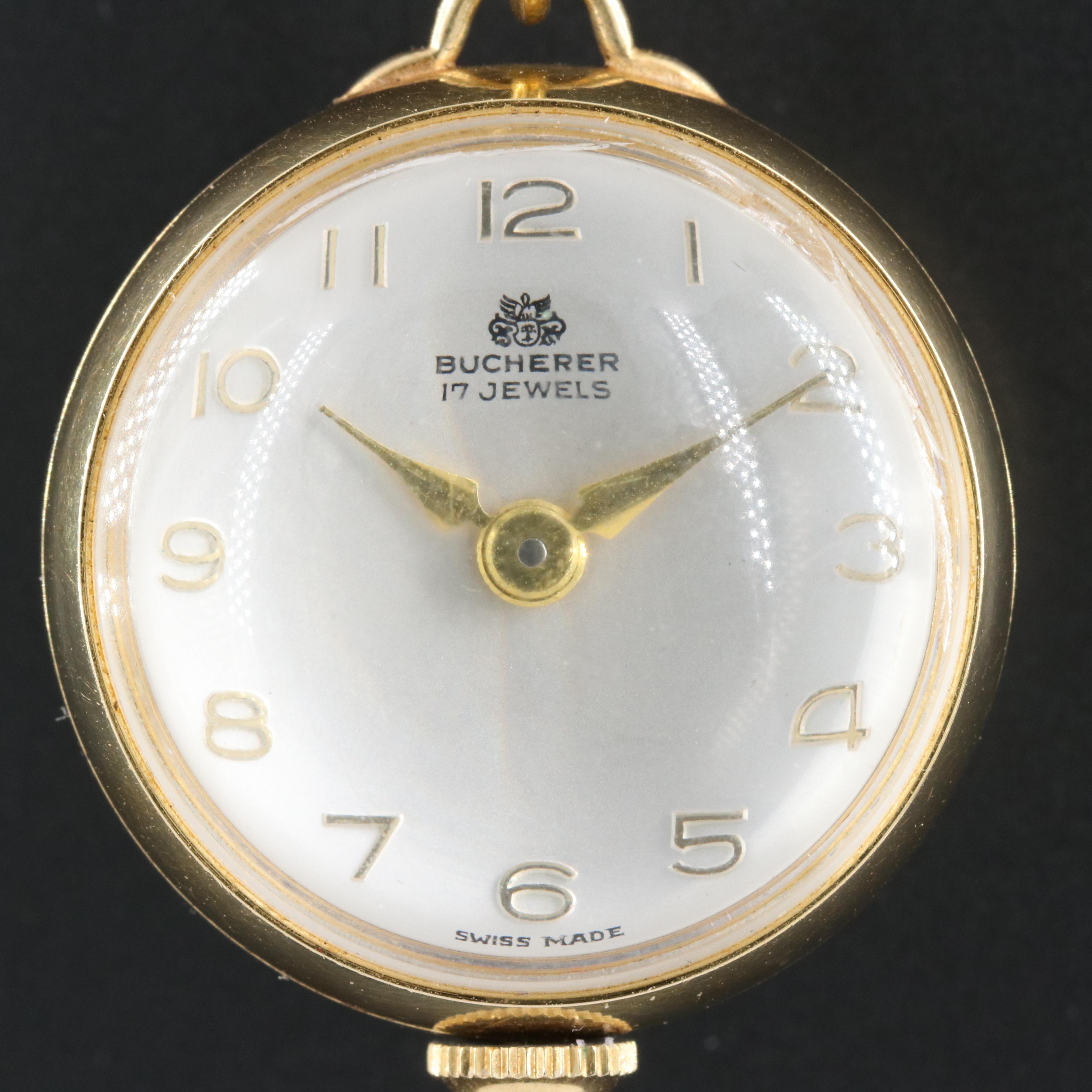 18K Bucherer Pendant with 14K Chain | EBTH