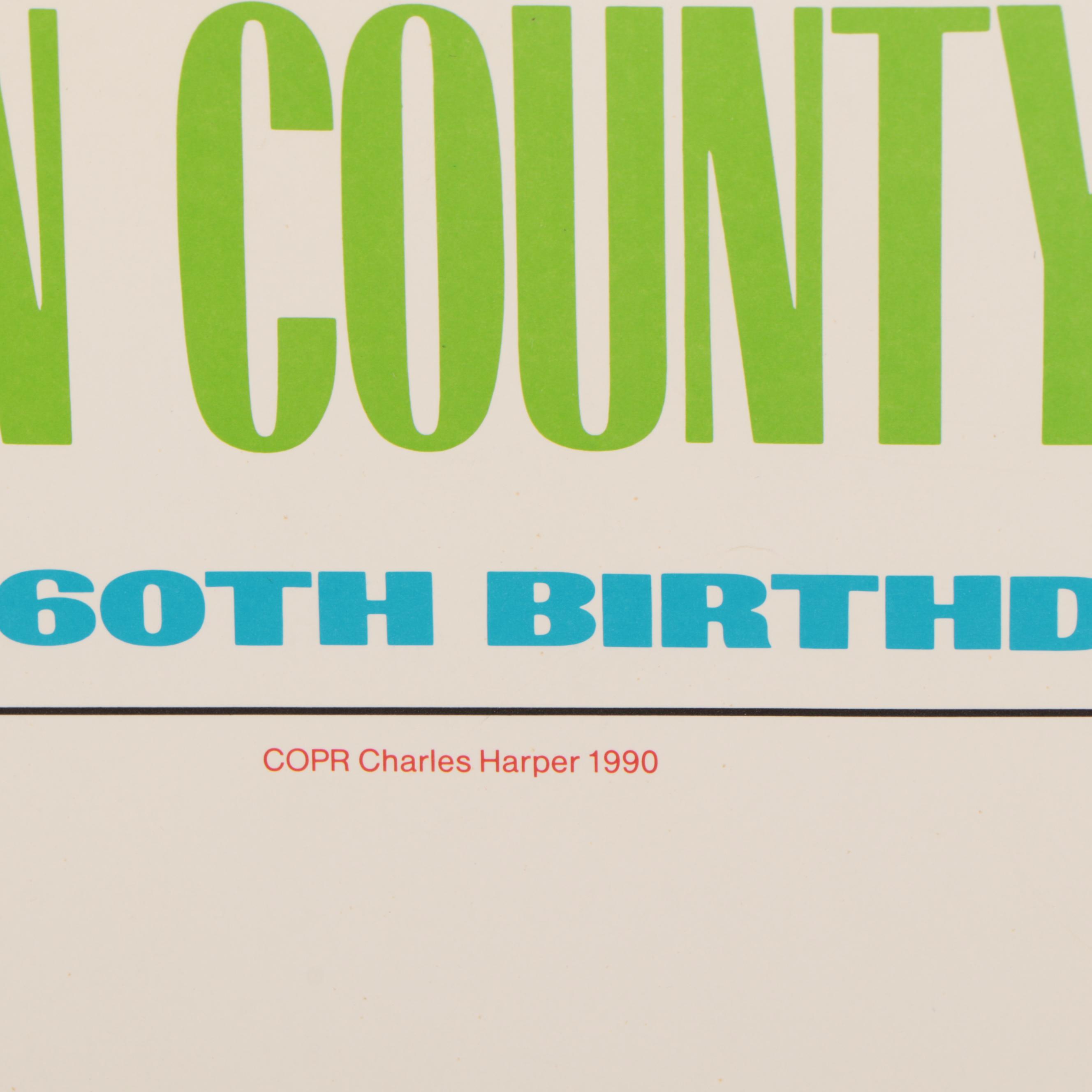 Offset Lithograph Poster After Charley Harper "Hamilton County Parks ...