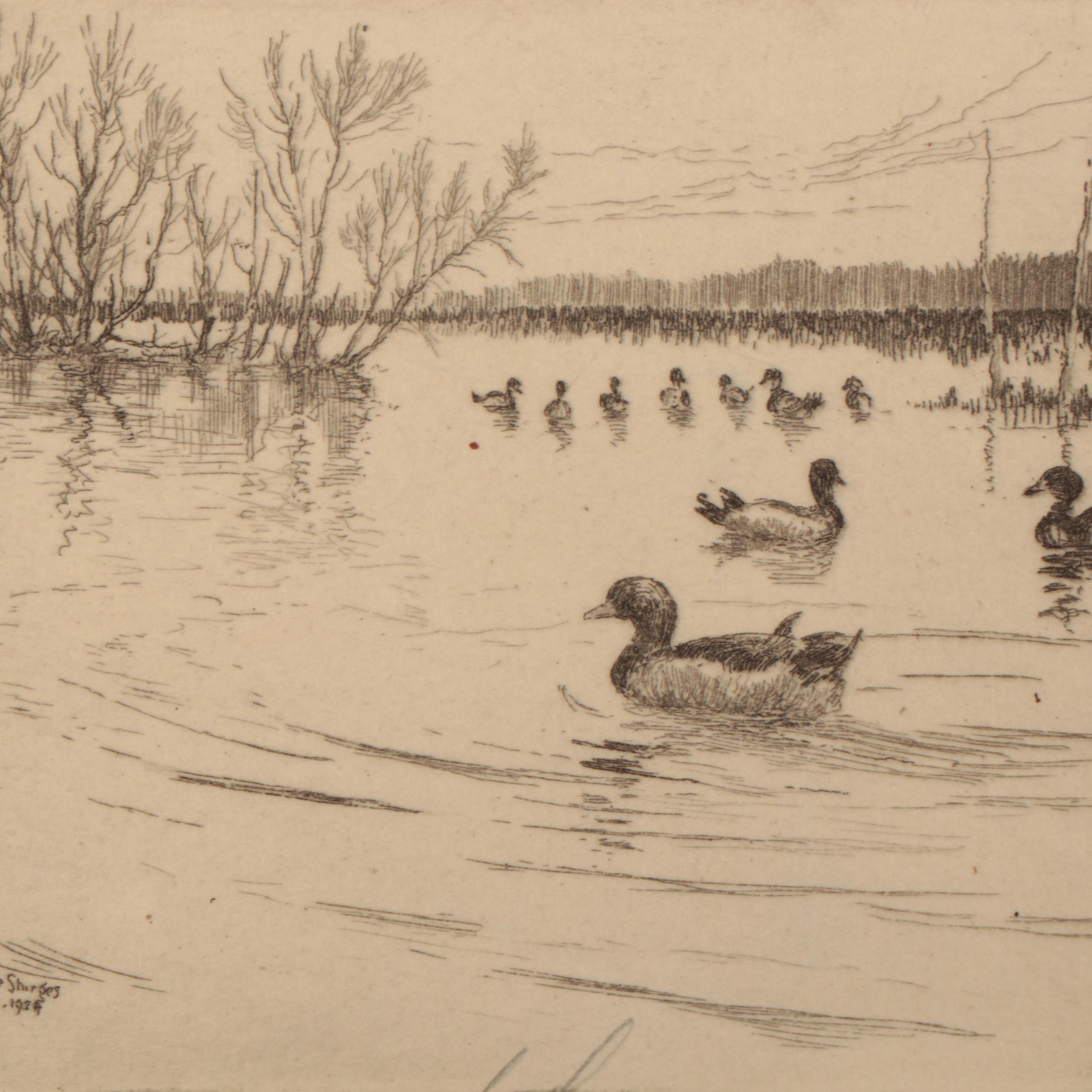Lee Sturges Landscape and Nature Etchings, Circa 1930 | EBTH