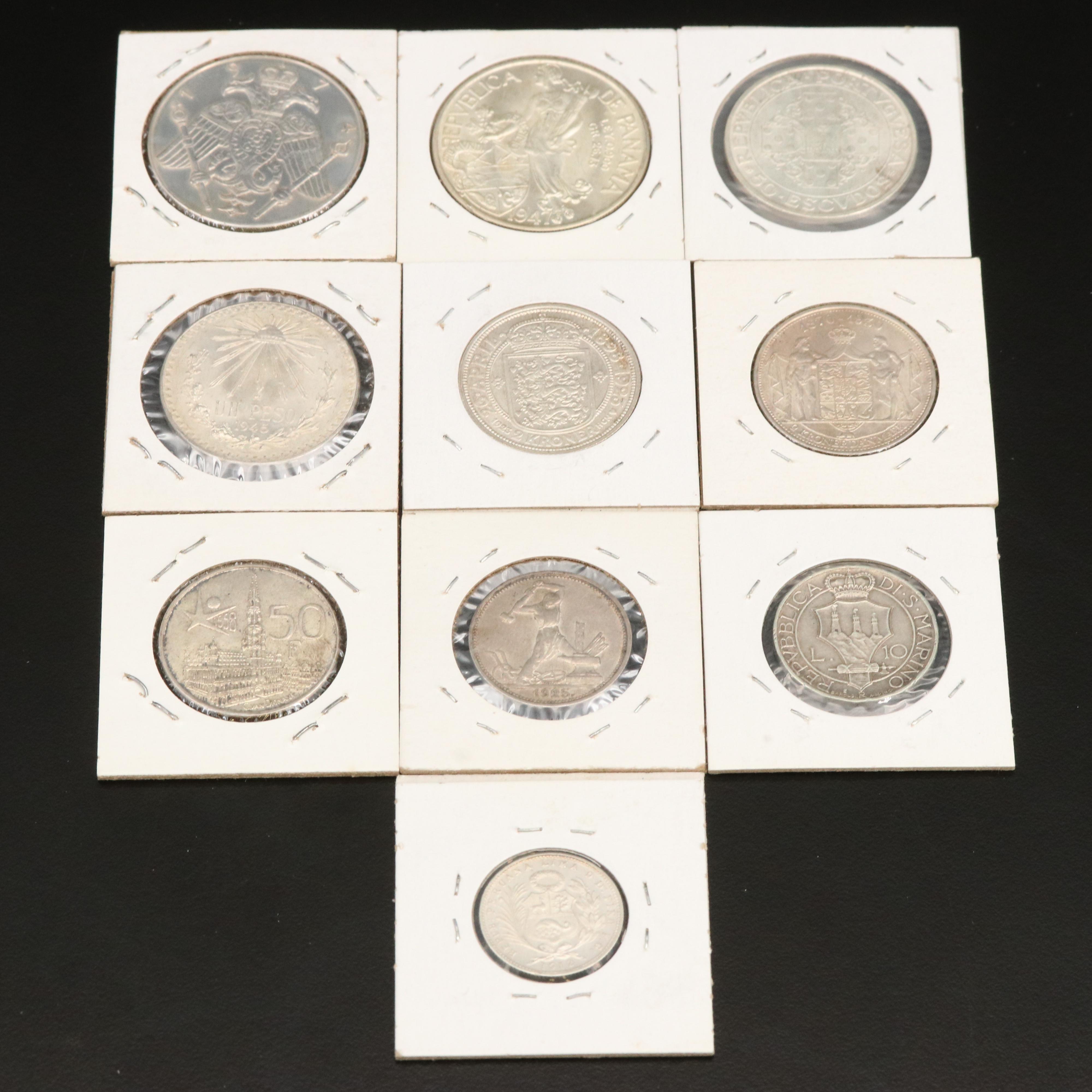 Group of Ten Foreign Silver Coins | EBTH