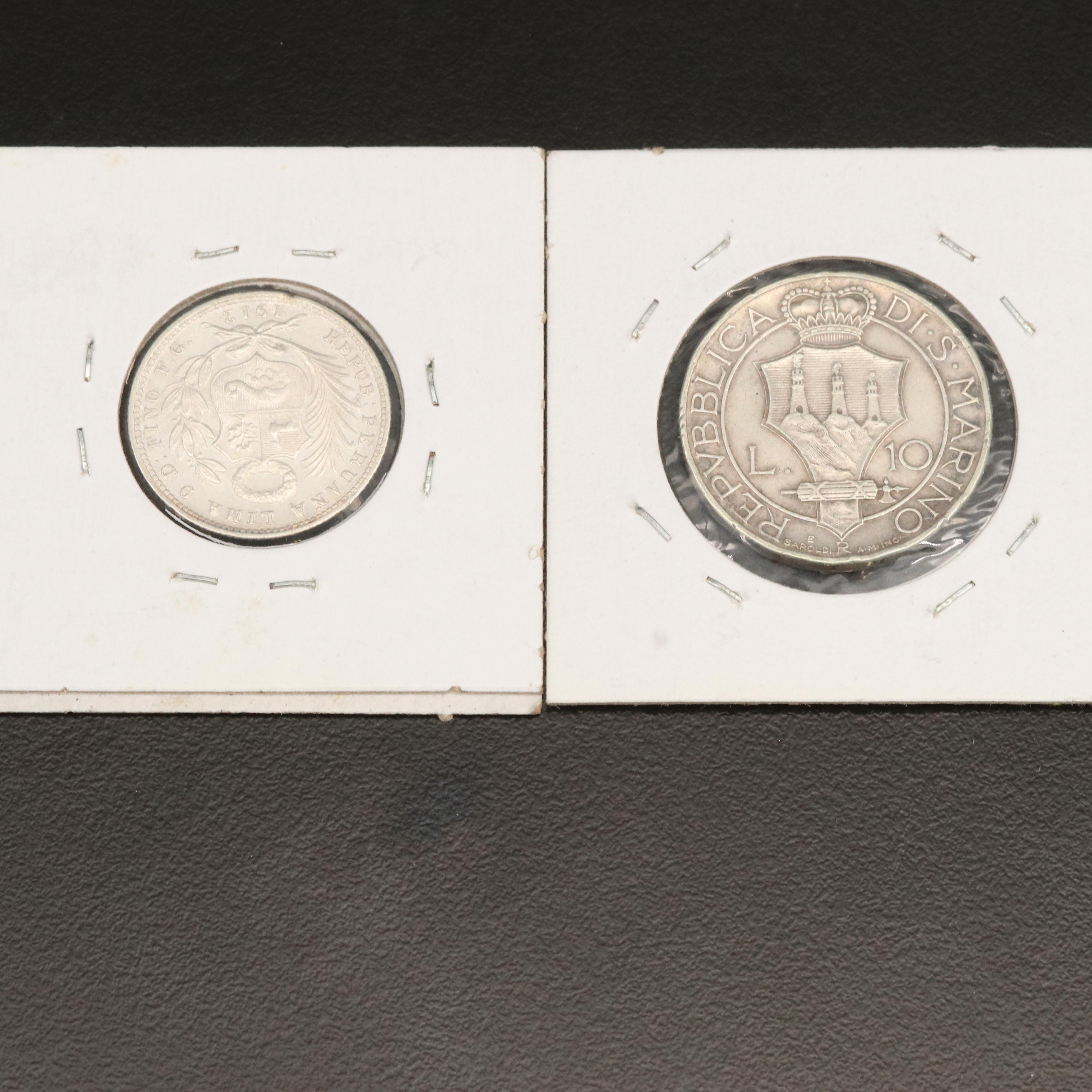 Group of Ten Foreign Silver Coins | EBTH