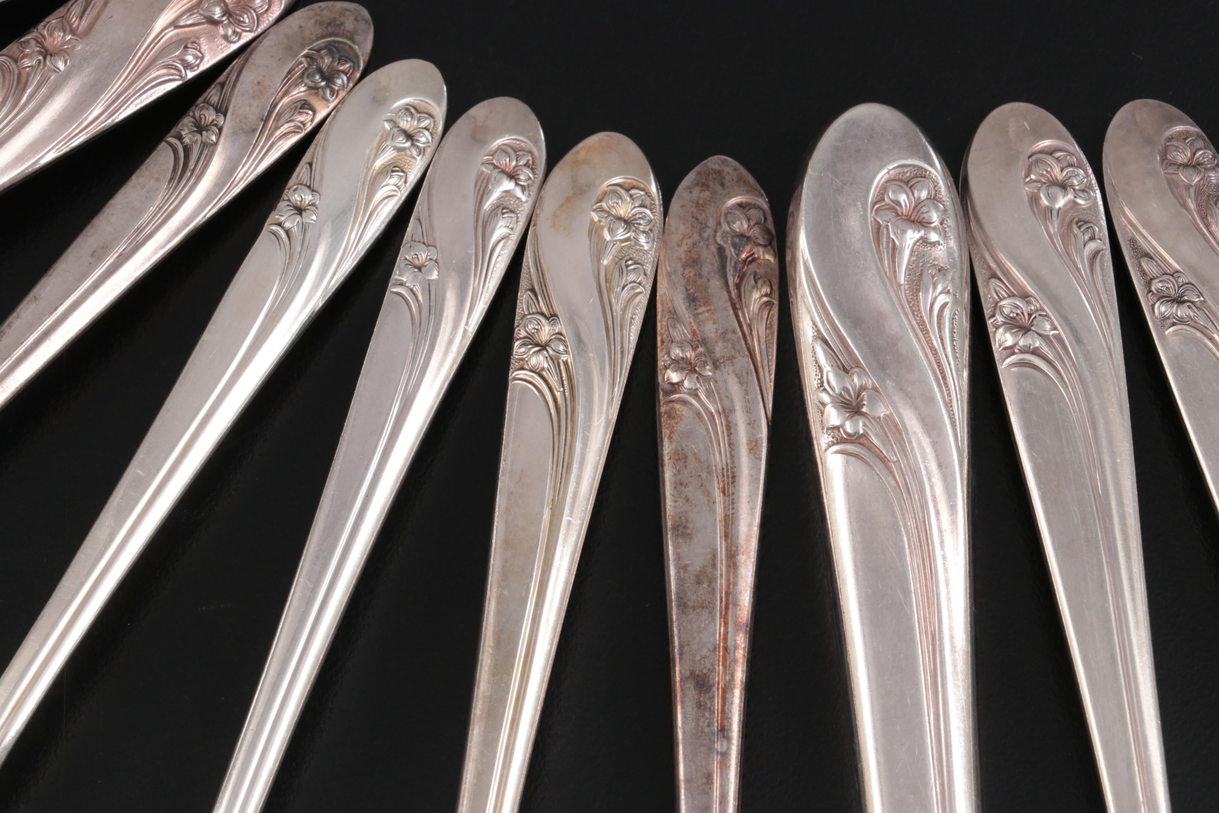 International Silver "Romance" Silver Plate Flatware and Utensils, 1952 ...
