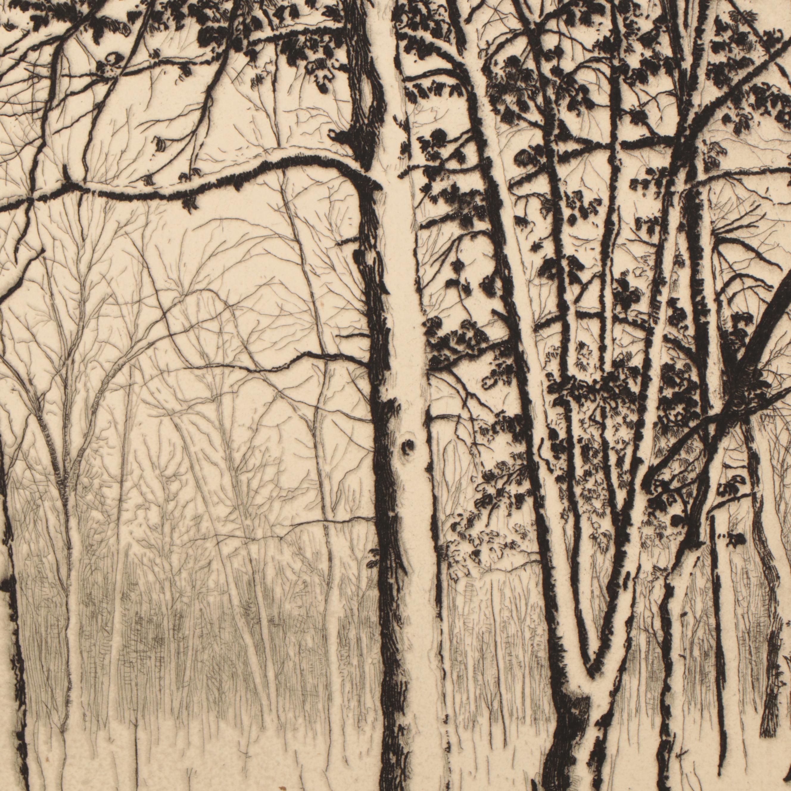 Lee Sturges Landscape Etchings, Early 20th Century | EBTH