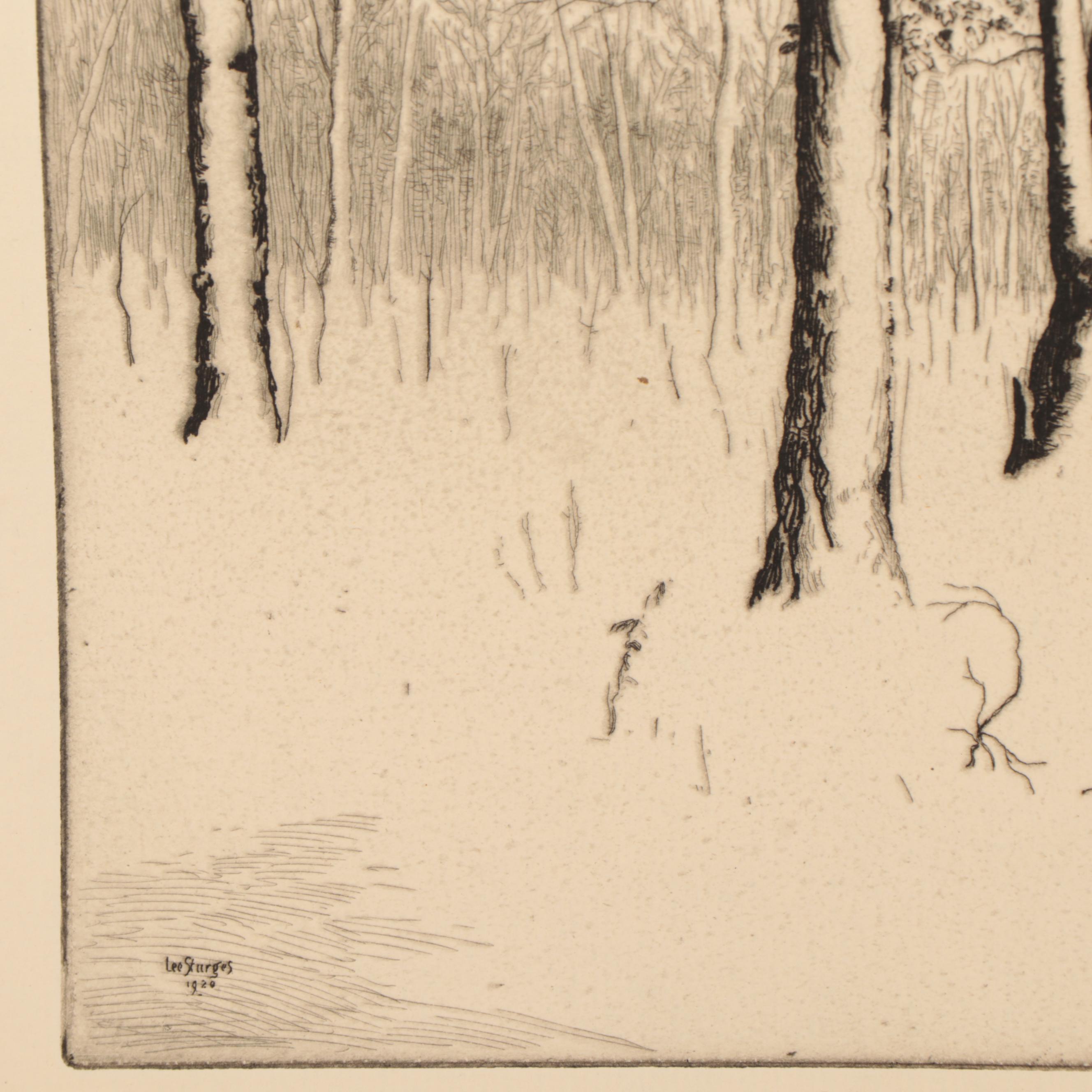 Lee Sturges Landscape Etchings, Early 20th Century | EBTH