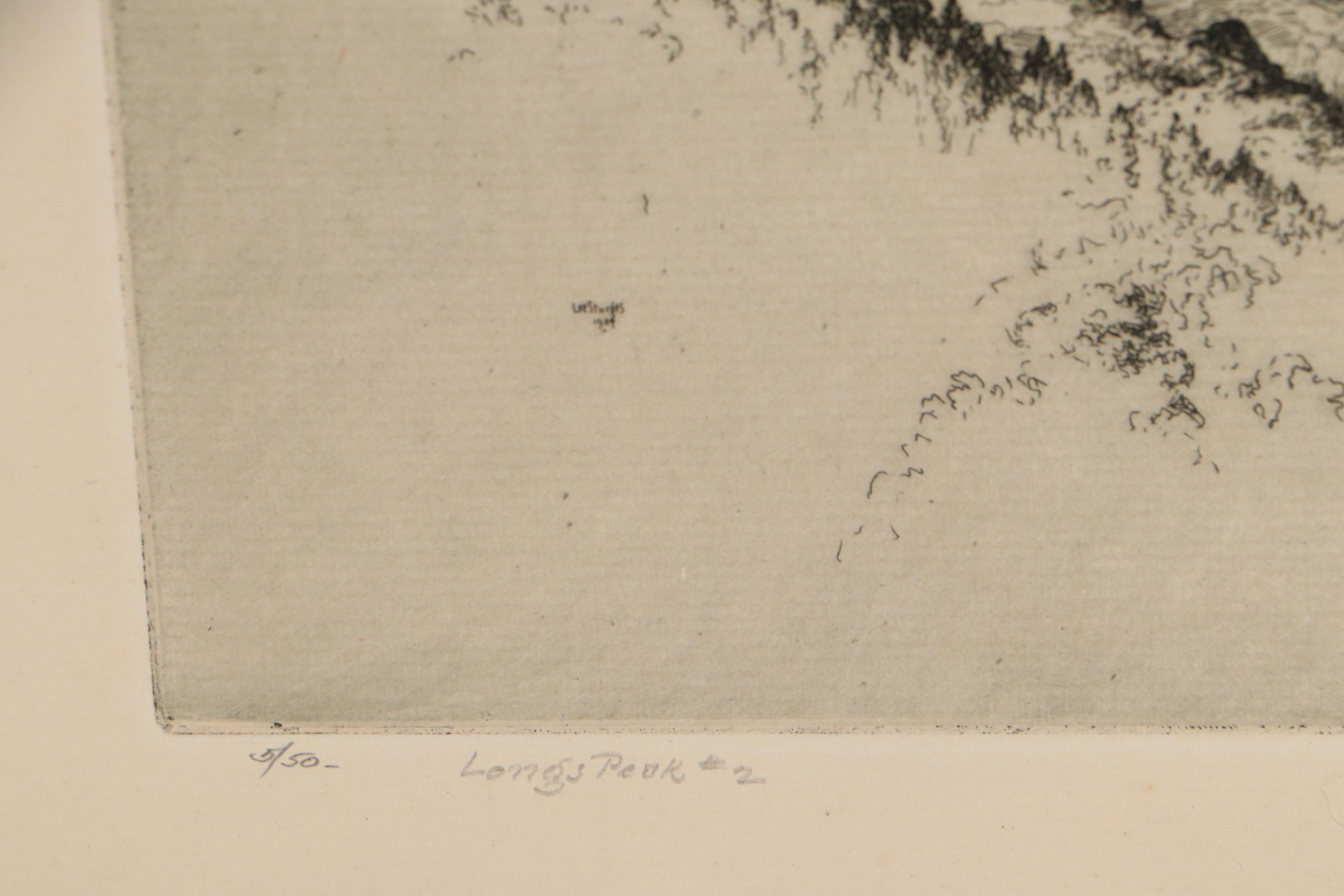 Lee Sturges Mountain Landscape Etchings, Circa 1930 | EBTH