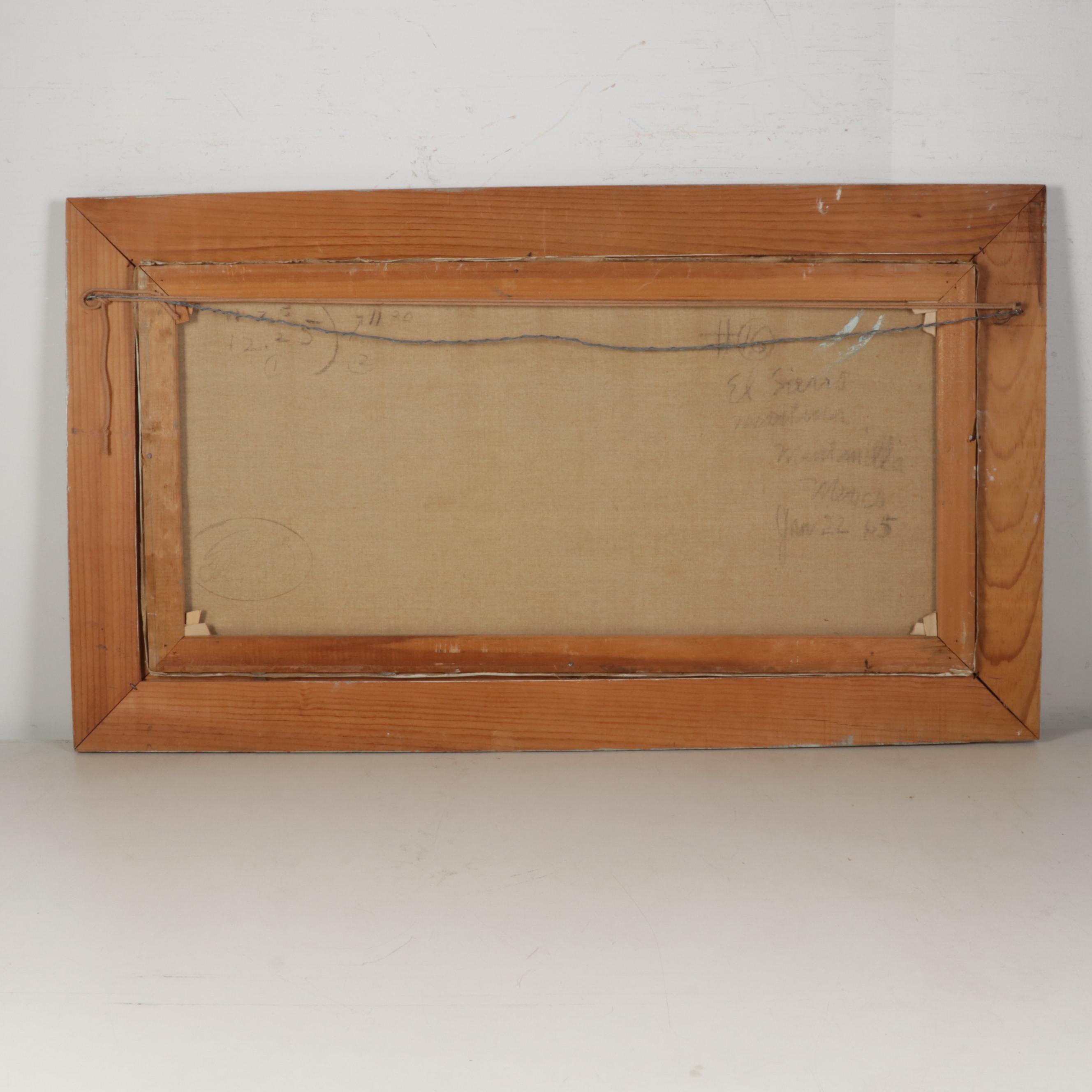 Emerson Burkhart Oil Painting "El Sierra Mountain," 1965 | EBTH