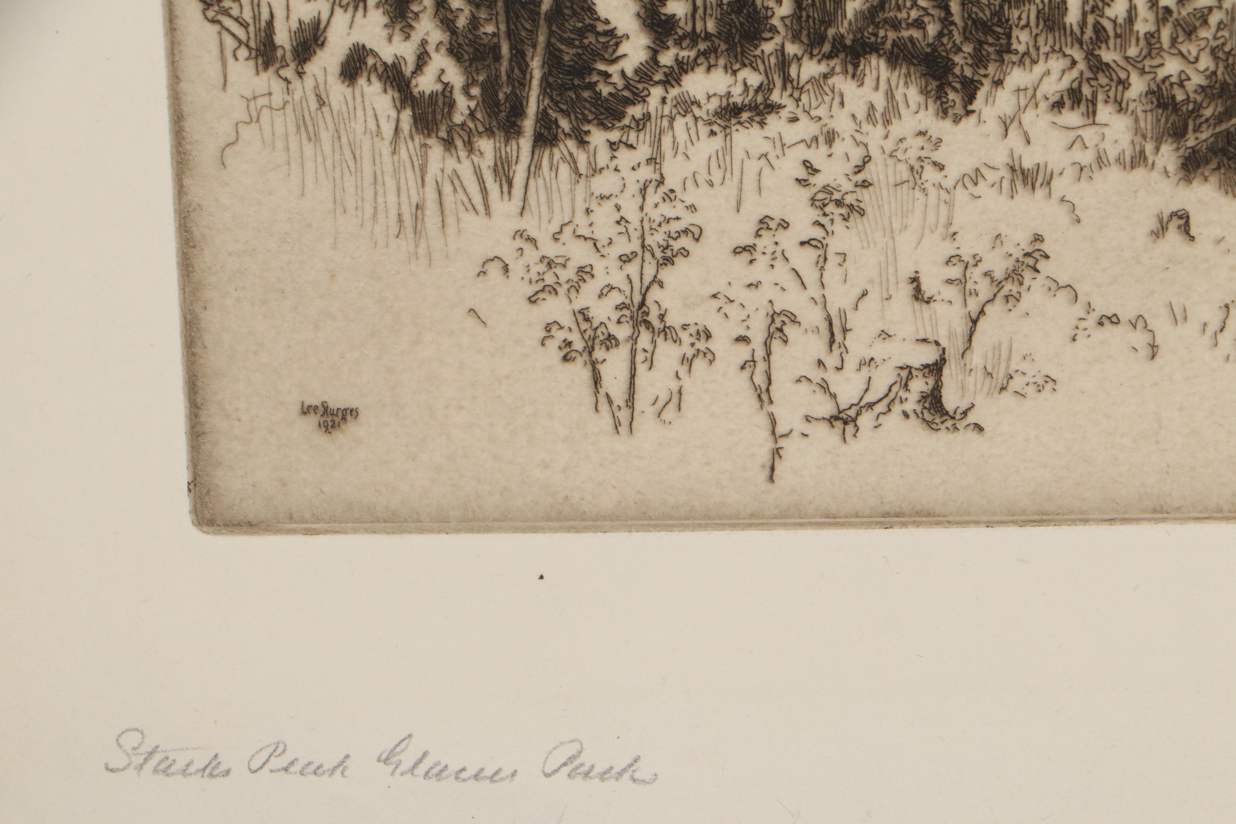 Lee Sturges Landscape Etchings, Early 20th Century | EBTH