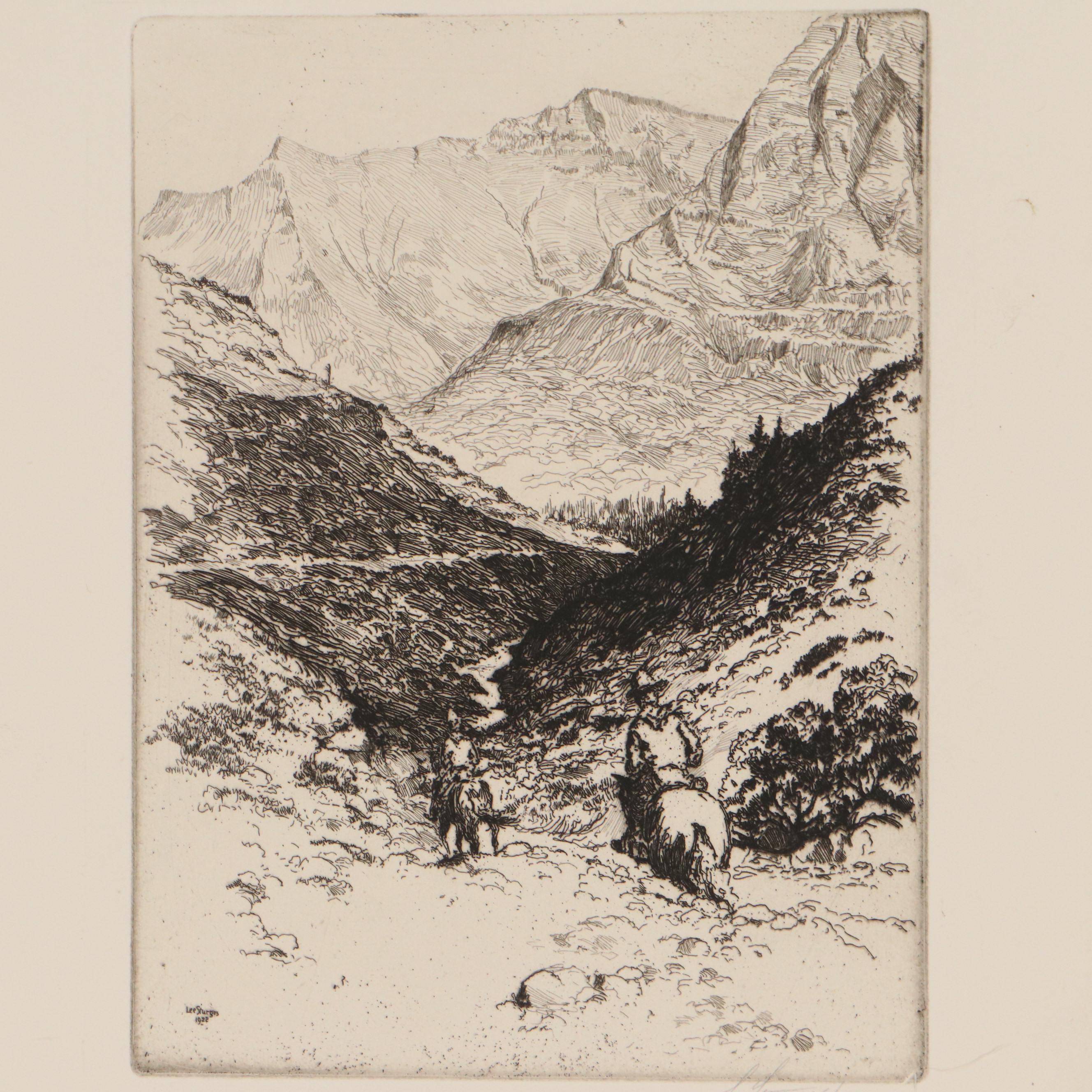 Lee Sturges Landscape Etchings, Early 20th Century | EBTH