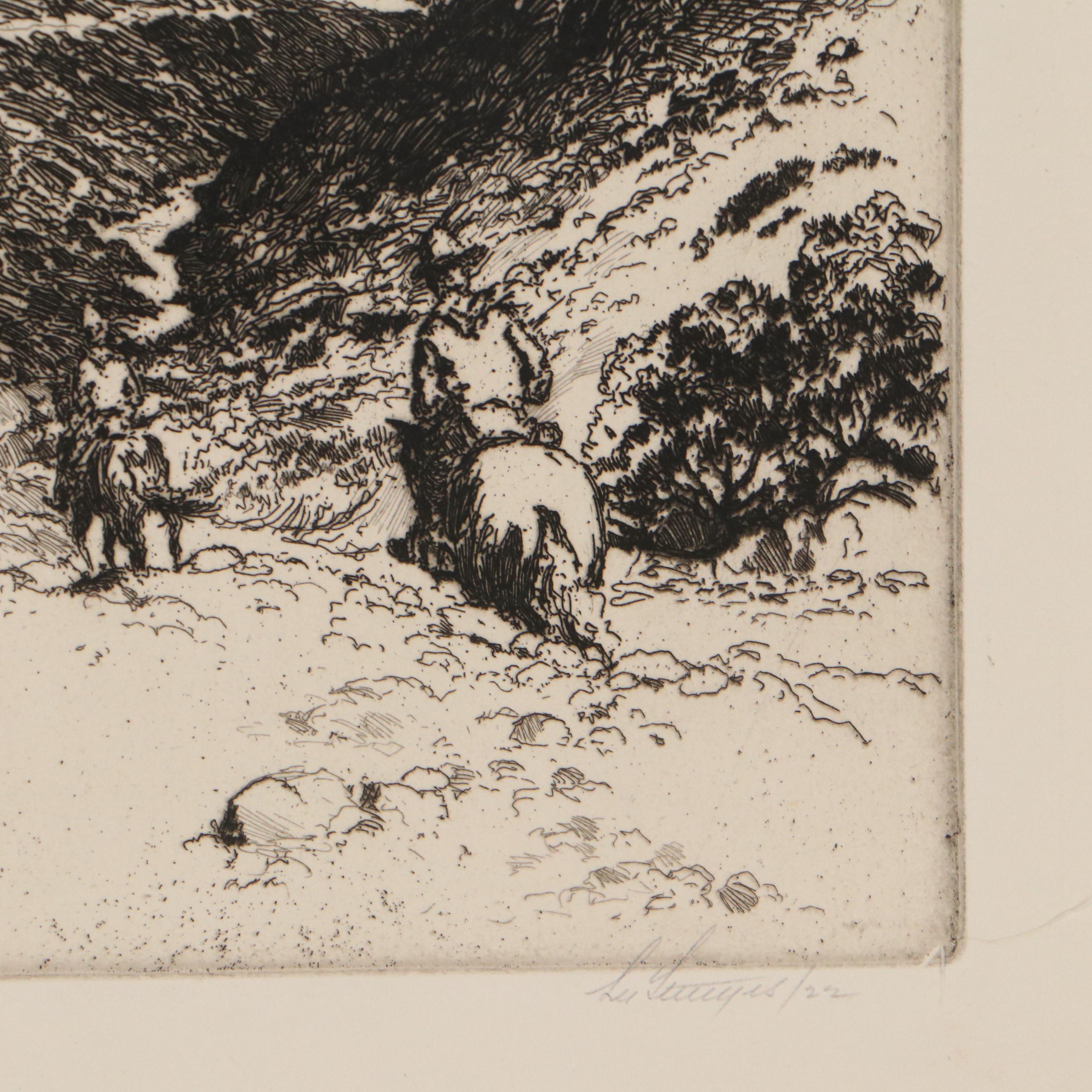 Lee Sturges Landscape Etchings, Early 20th Century | EBTH