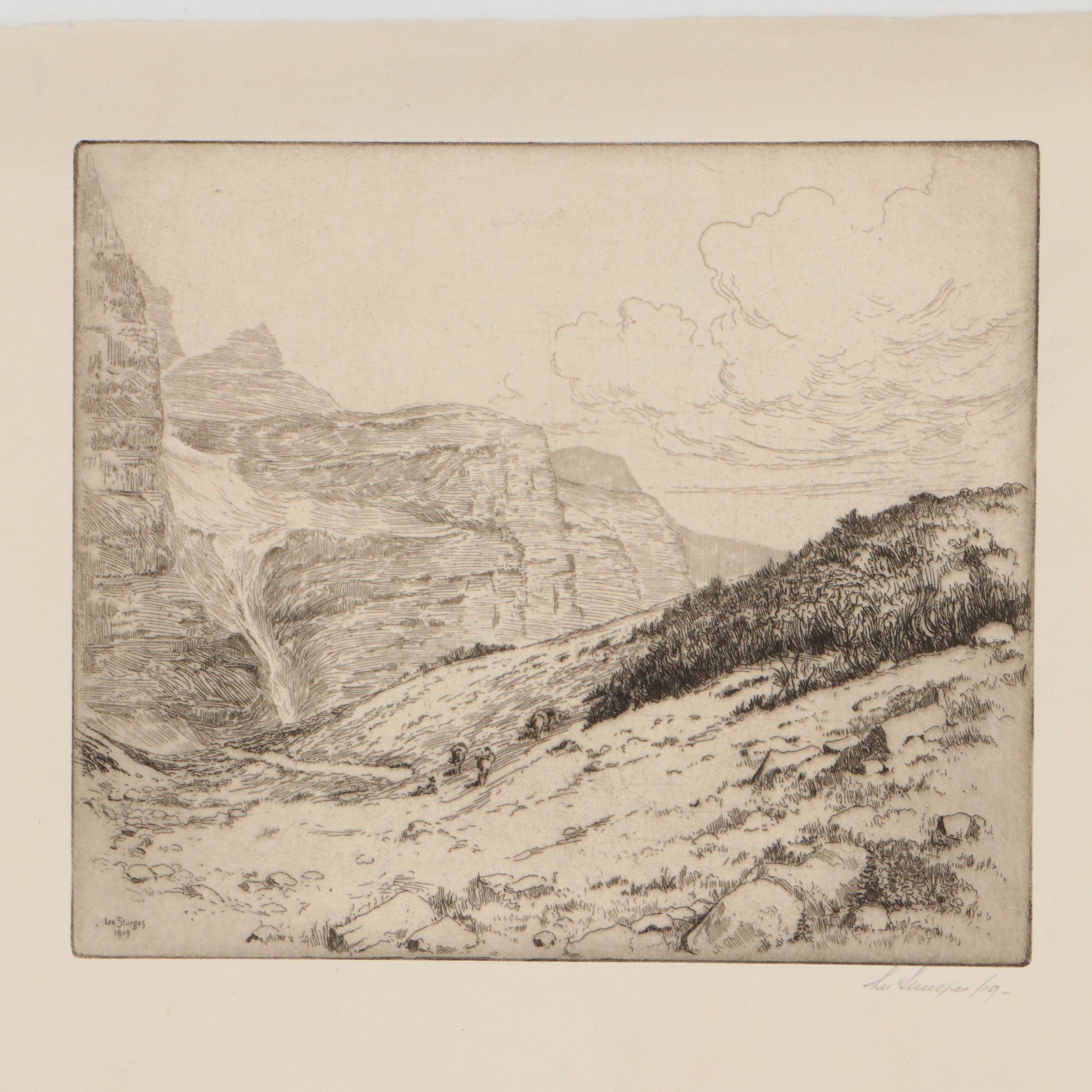Lee Sturges Landscape Etchings, Early 20th Century | EBTH