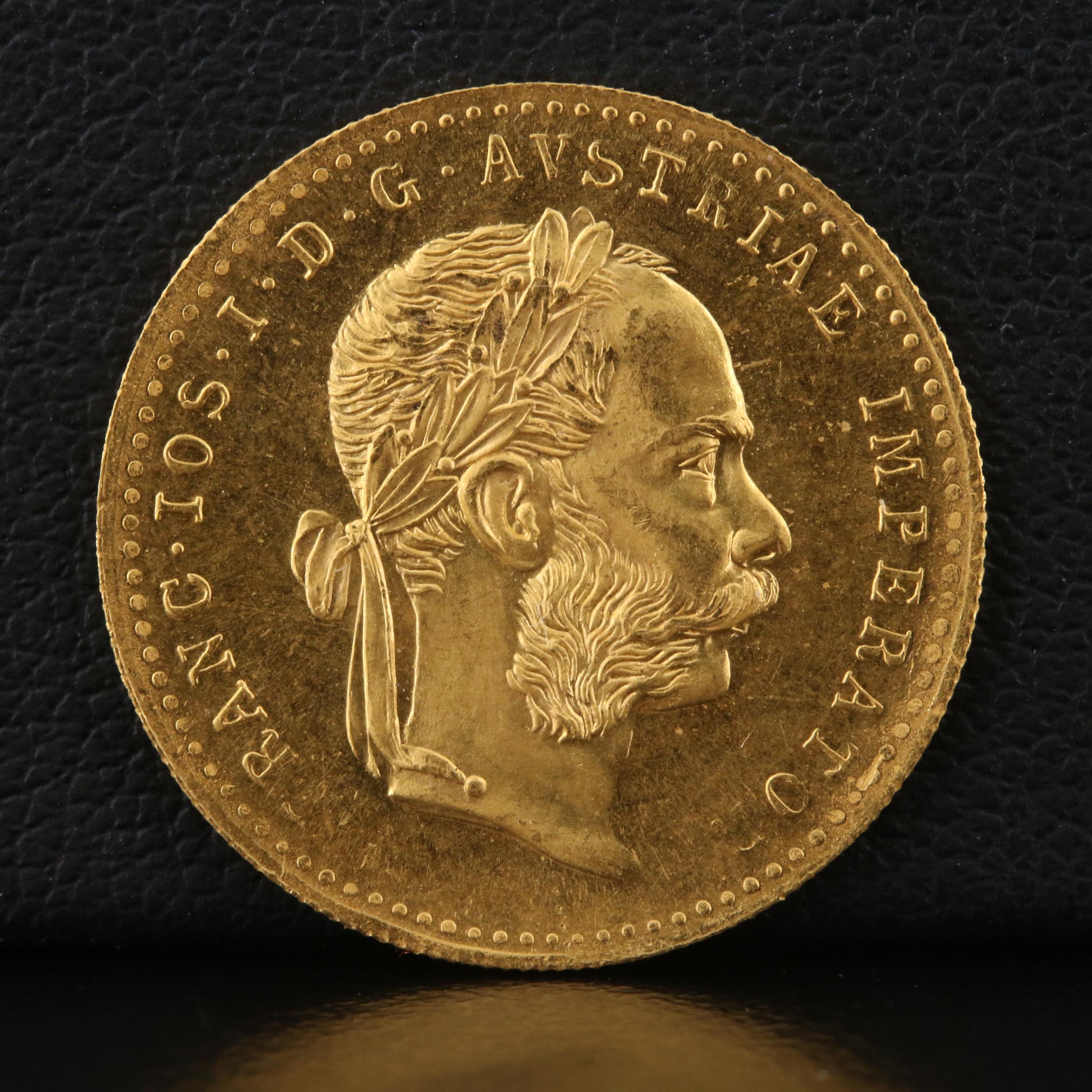 1915 Austrian One Ducat Gold Coin Re-strike | EBTH