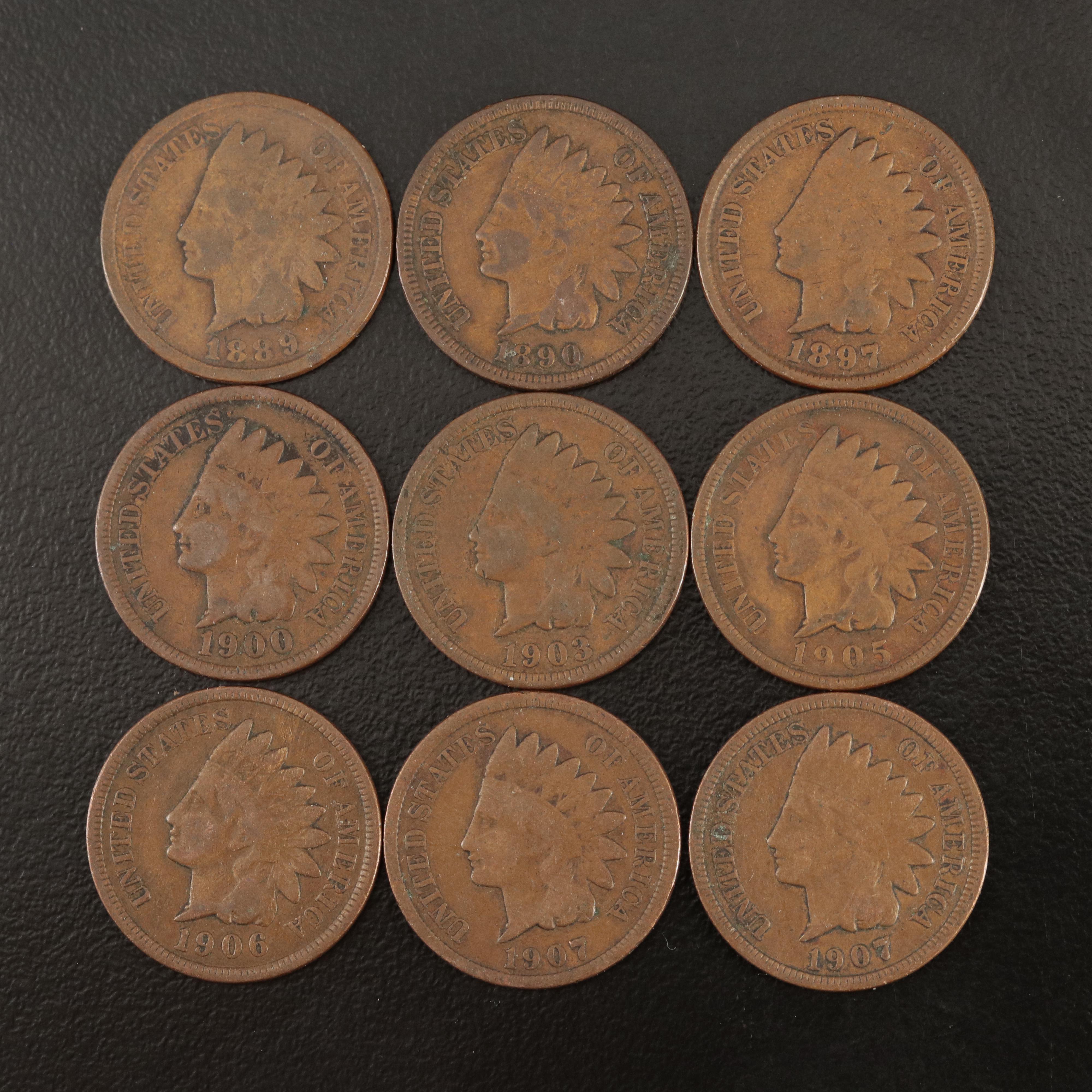 Group of One Hundred-Seven Indian Cents | EBTH