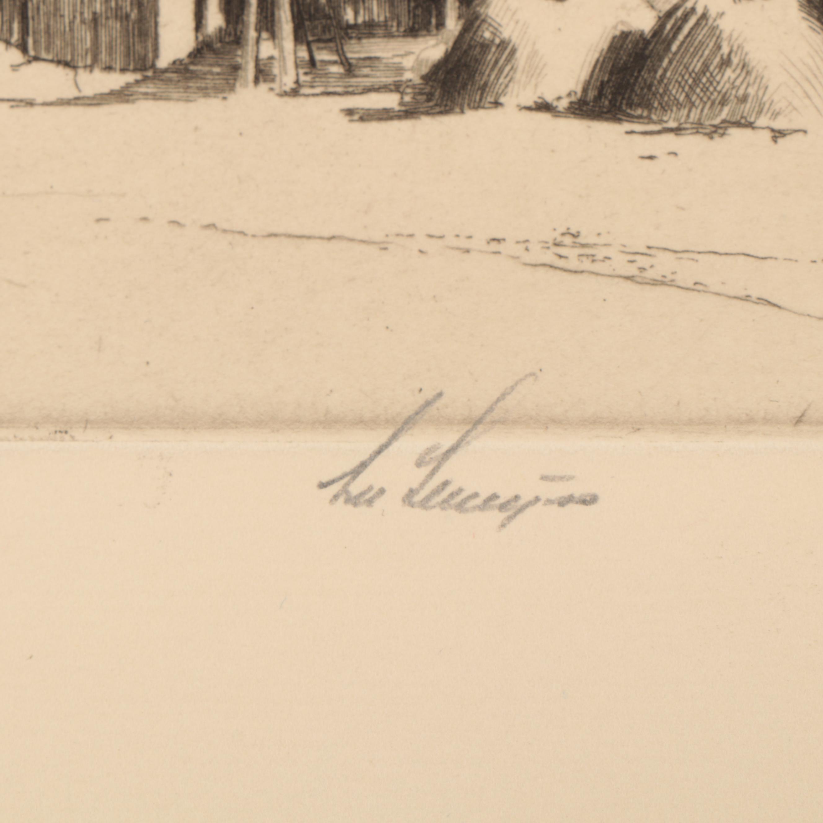 Lee Sturges Etchings Including "The Oven Tender Taos Pueblo" | EBTH