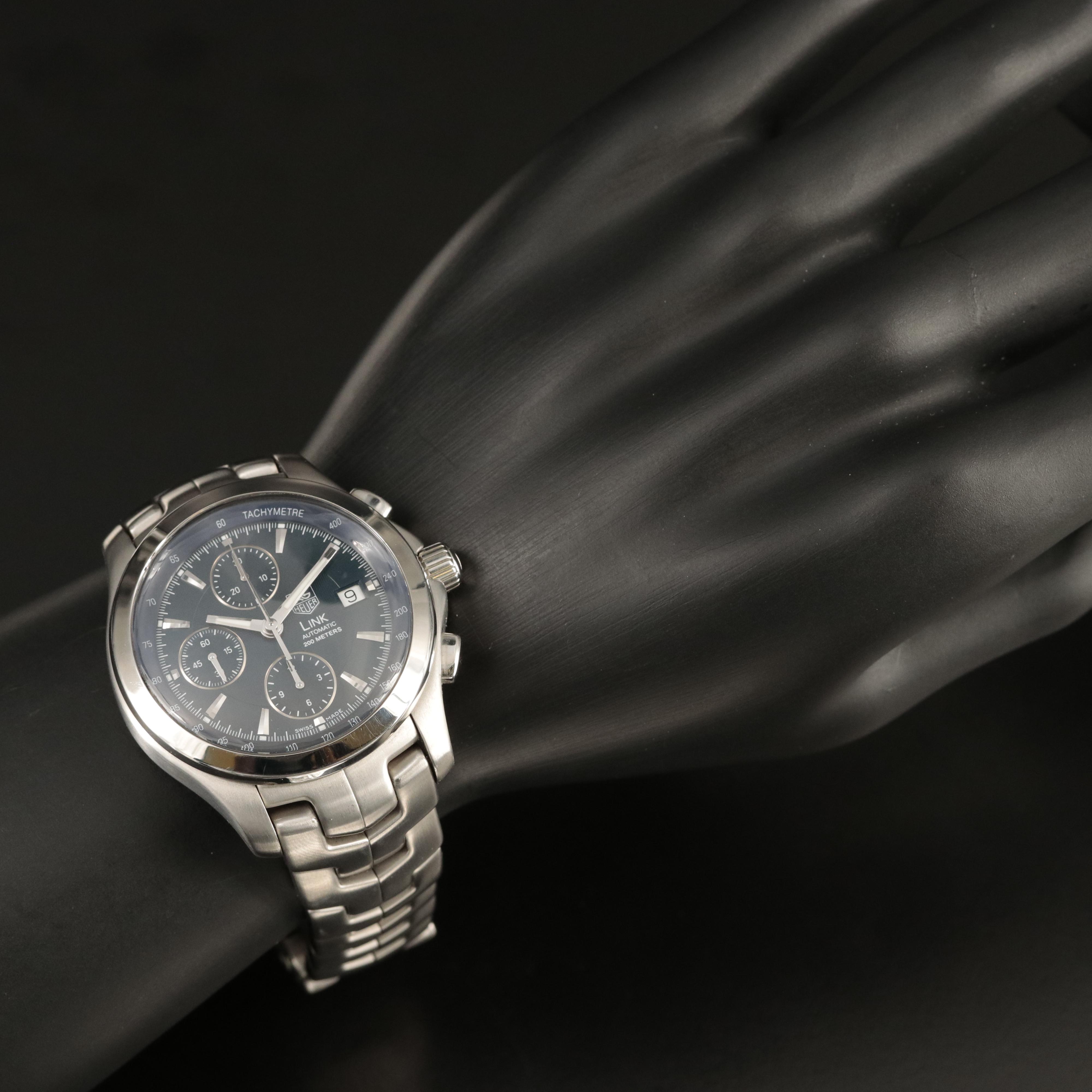 TAG Heuer Link Automatic Chronograph with Date Wristwatch | EBTH