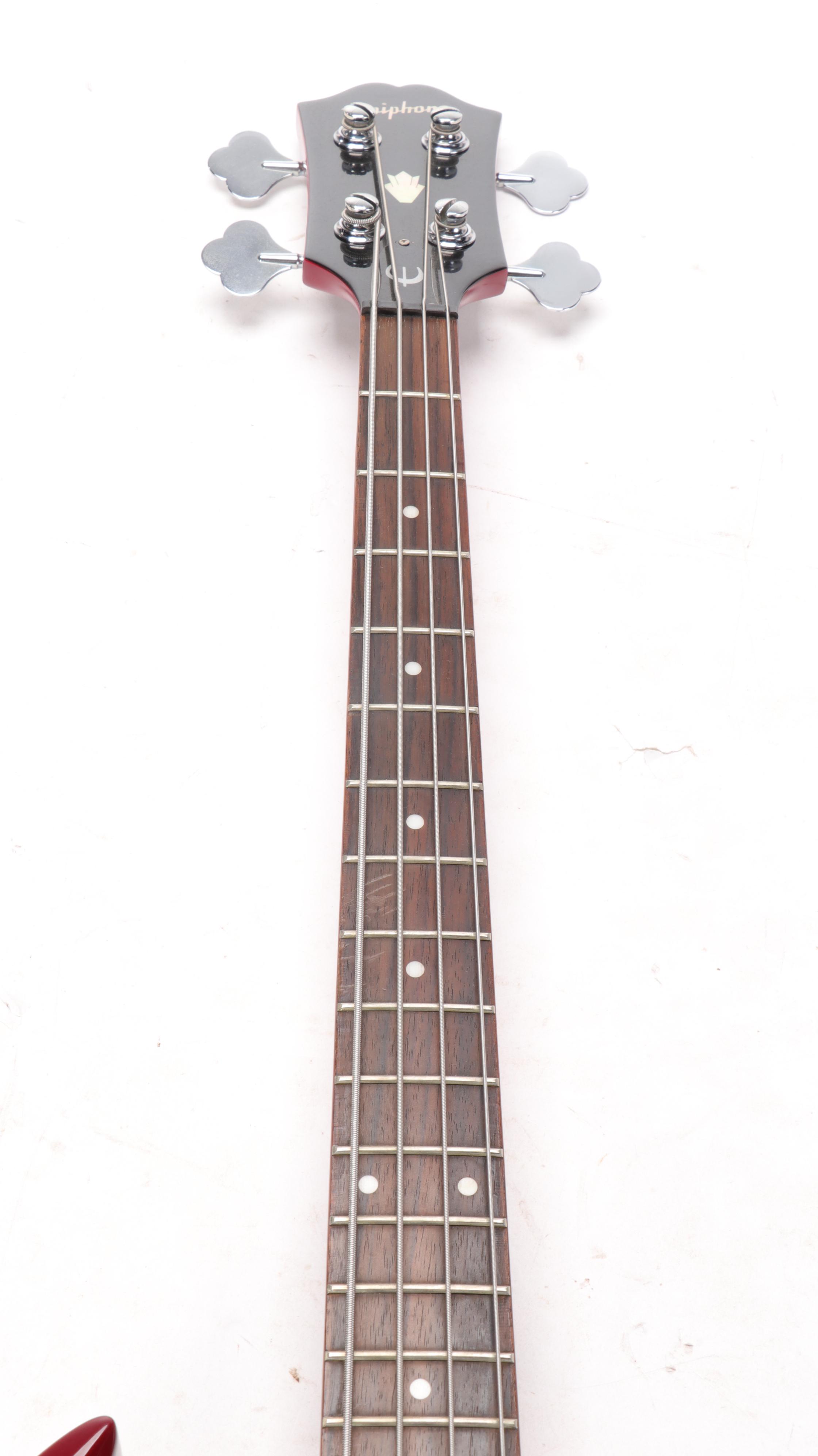 Epiphone Four-String Electric Bass Guitar with Stand | EBTH