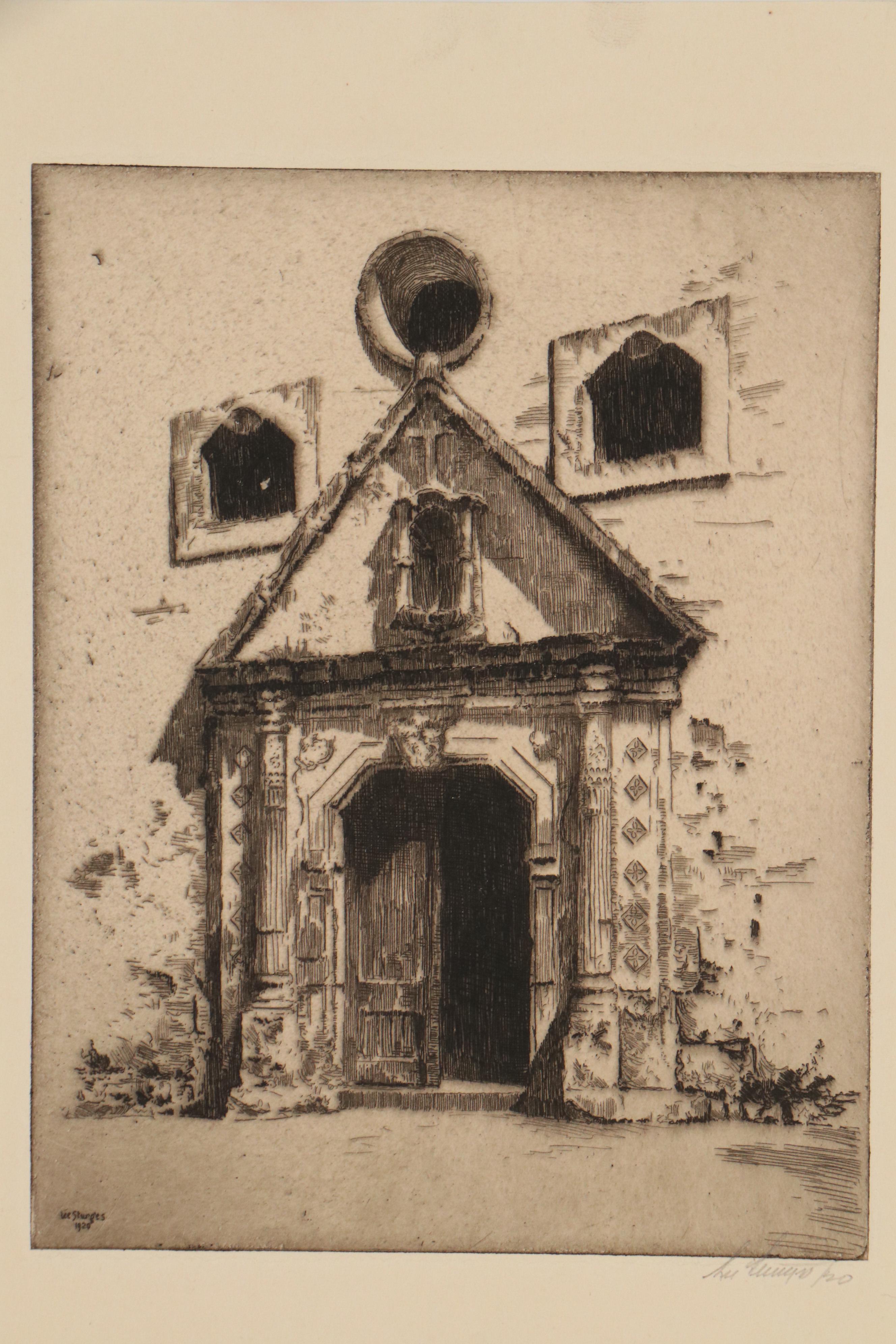 Lee Sturges Architectural Scene Etchings, 1920 | EBTH