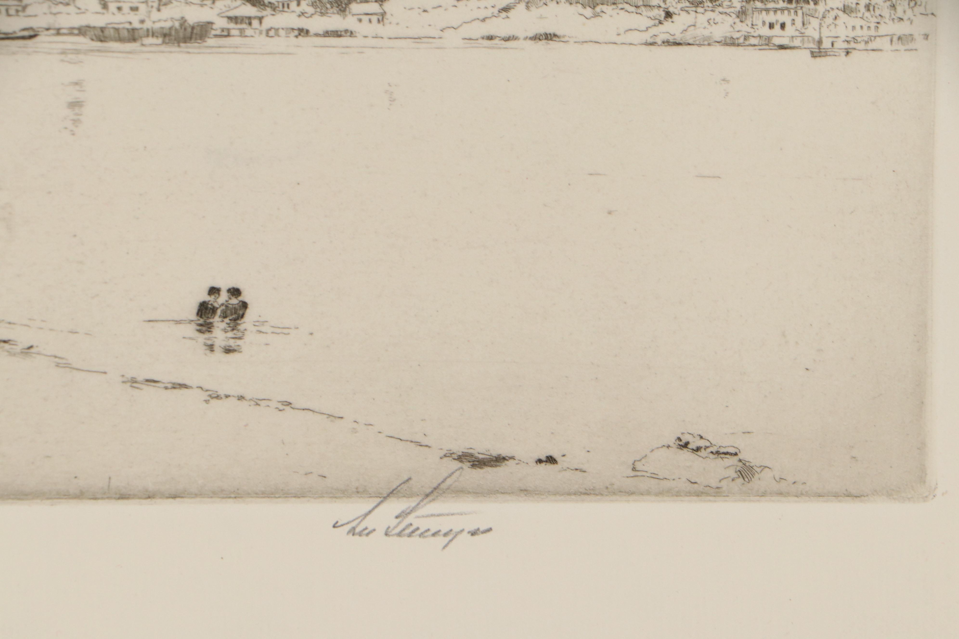 Lee Sturges Etchings Including "Fishing Boats," Early 20th Century | EBTH