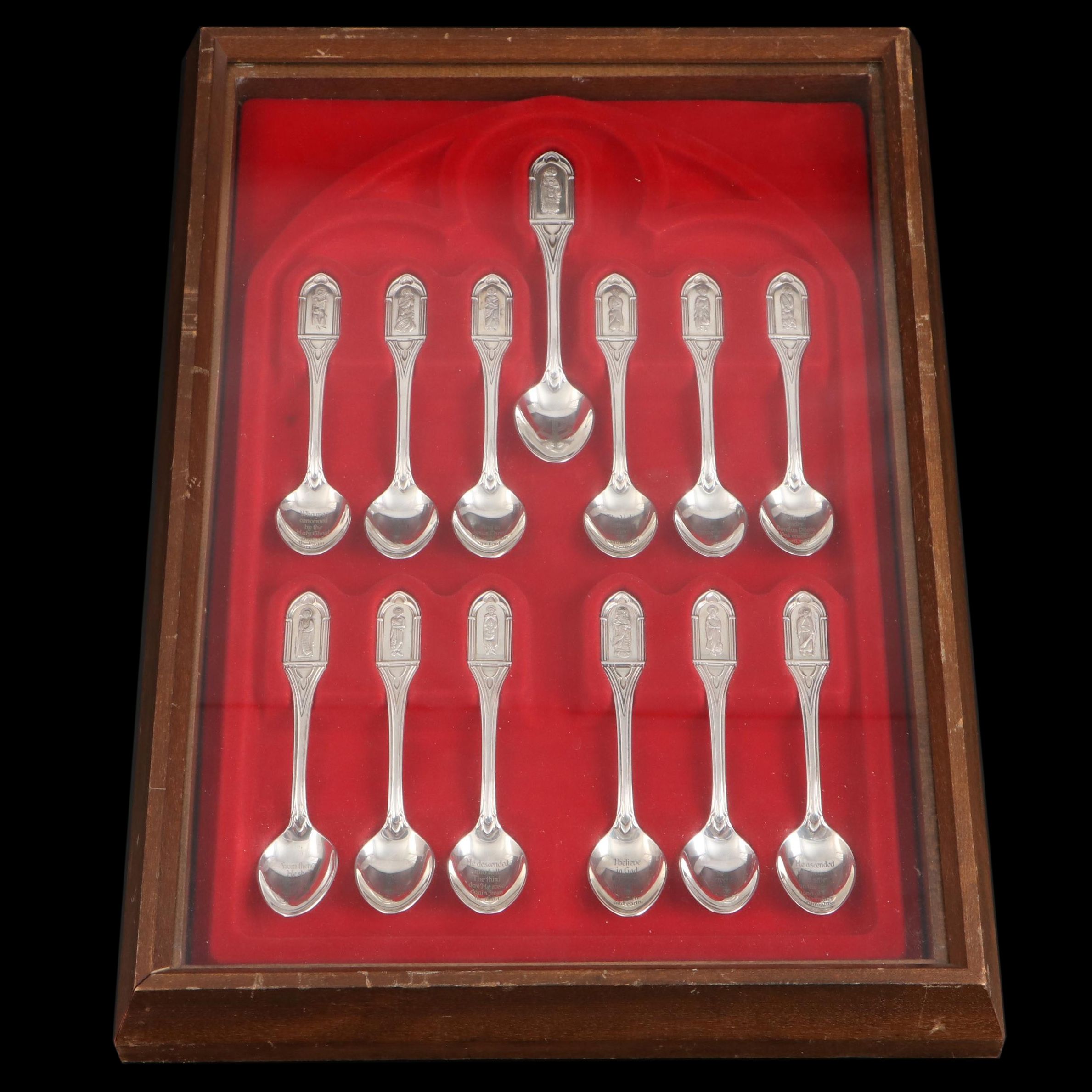 Franklin Mint "Apostle Spoons" Sterling Silver Collector's Spoons, 1973 ...