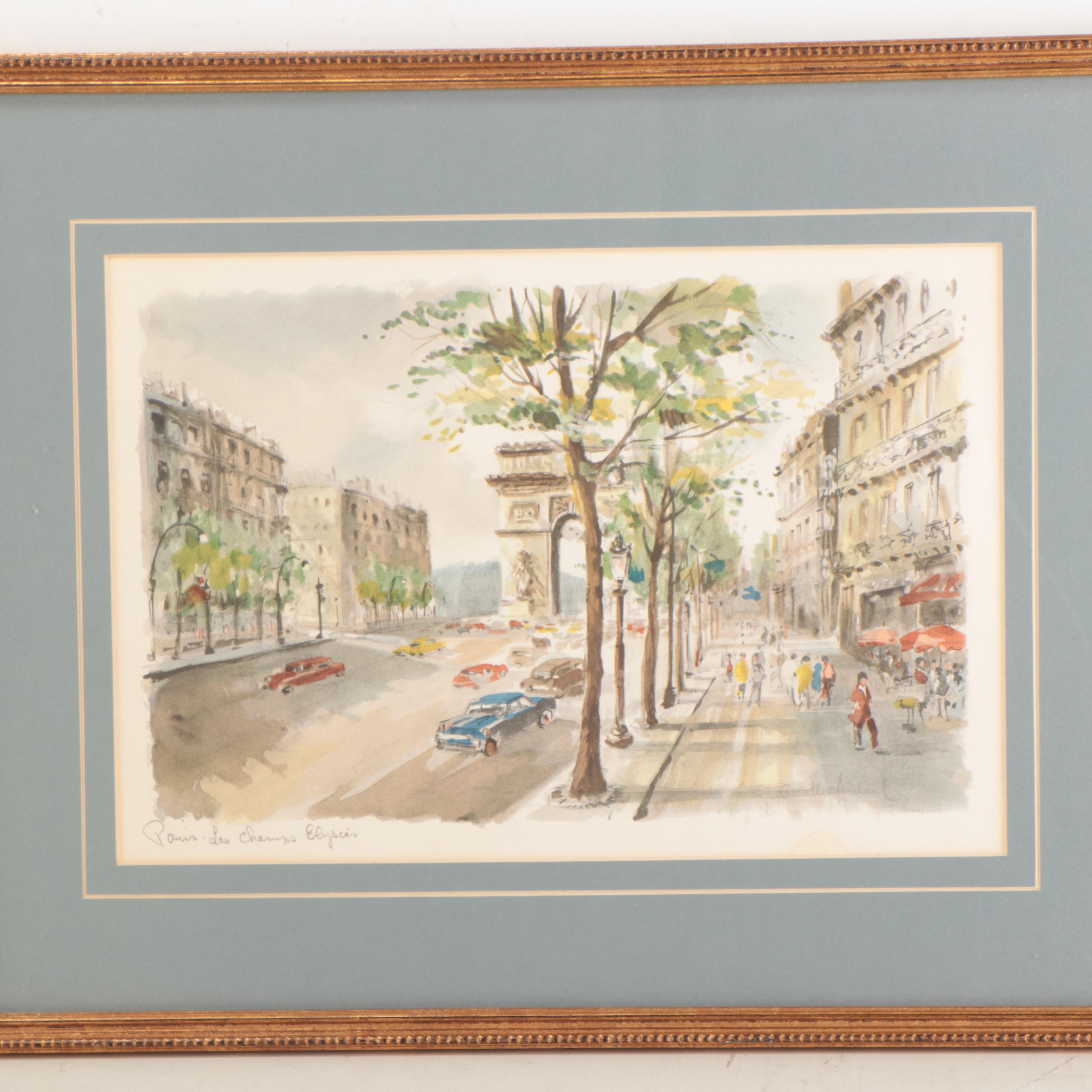 Rome and Parisian Street Scene Prints | EBTH