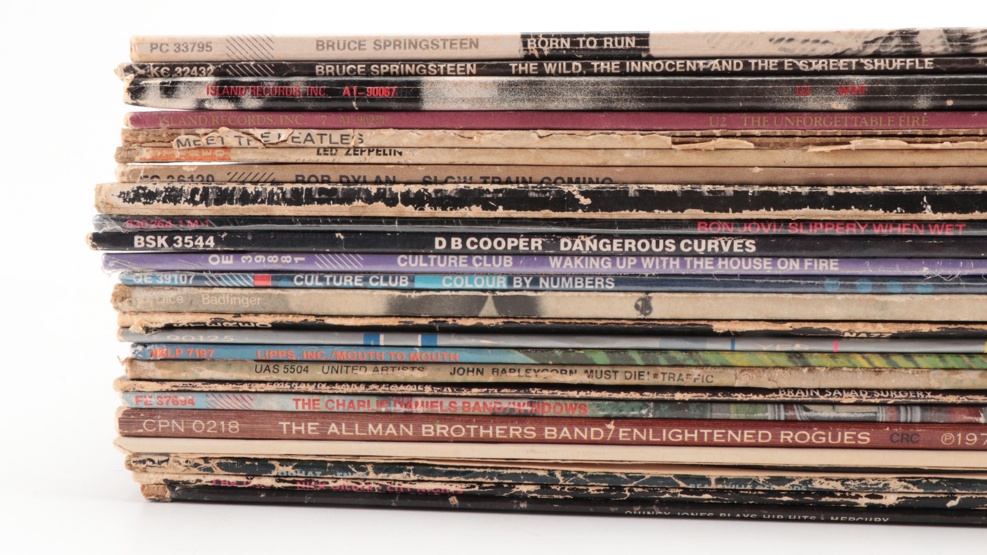 Bruce Springsteen, U2 and Other LP Vinyl Records, 1970s–1980s | EBTH