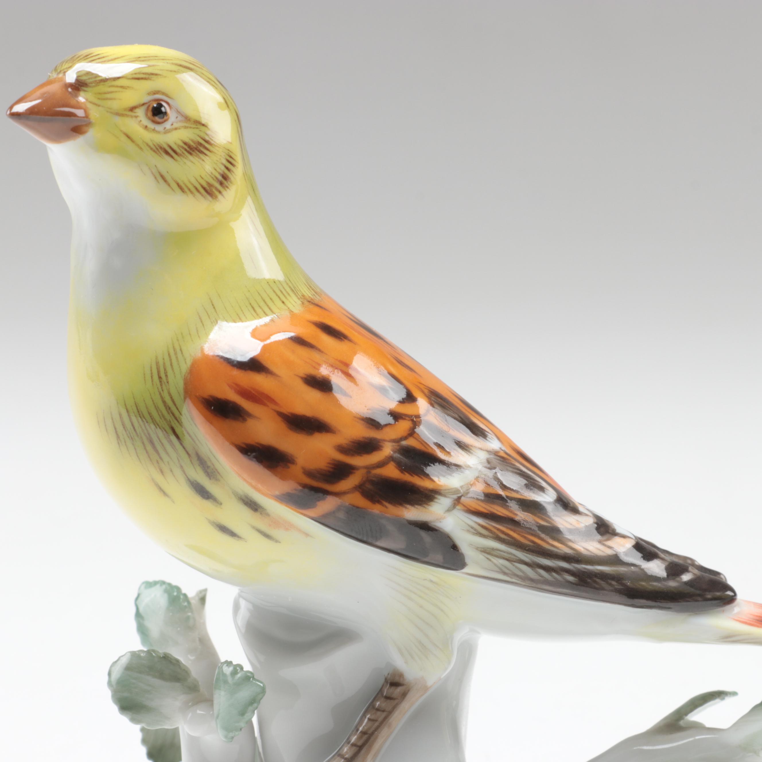 Meissen Porcelain Yellowhammer Bird Figurines, 20th Century | EBTH