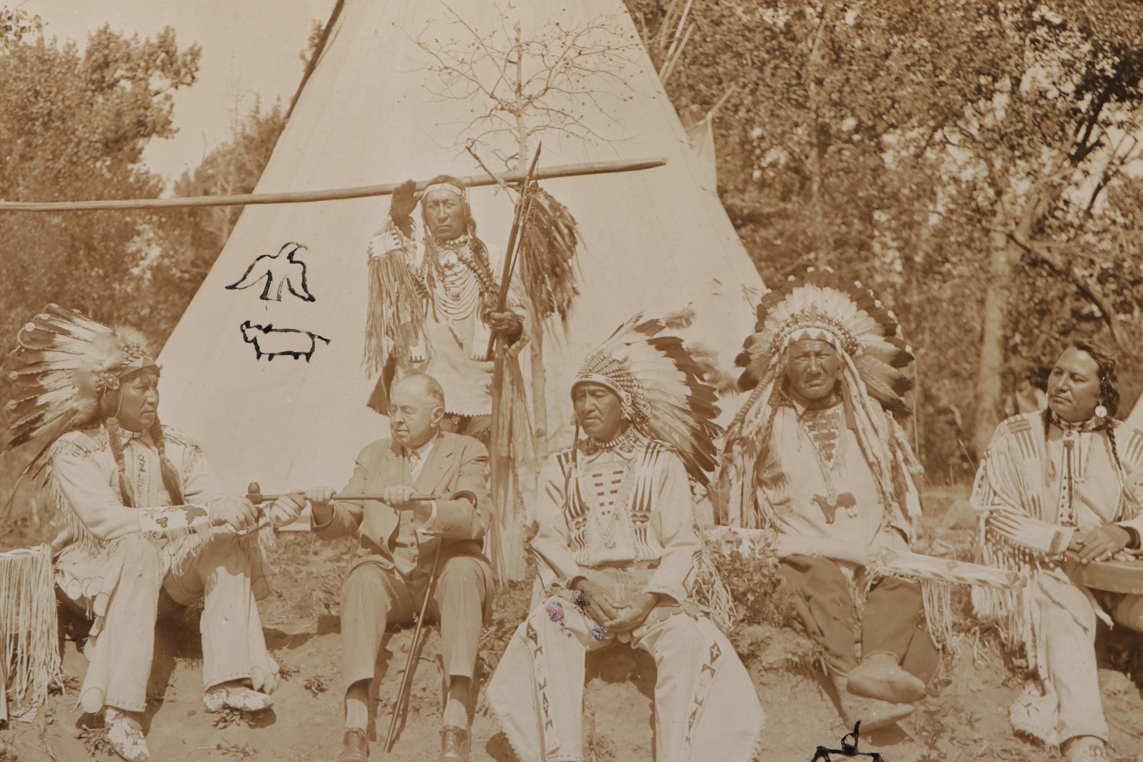 Archive of Material from F.E. Thompson and John Two Guns White Calf ...